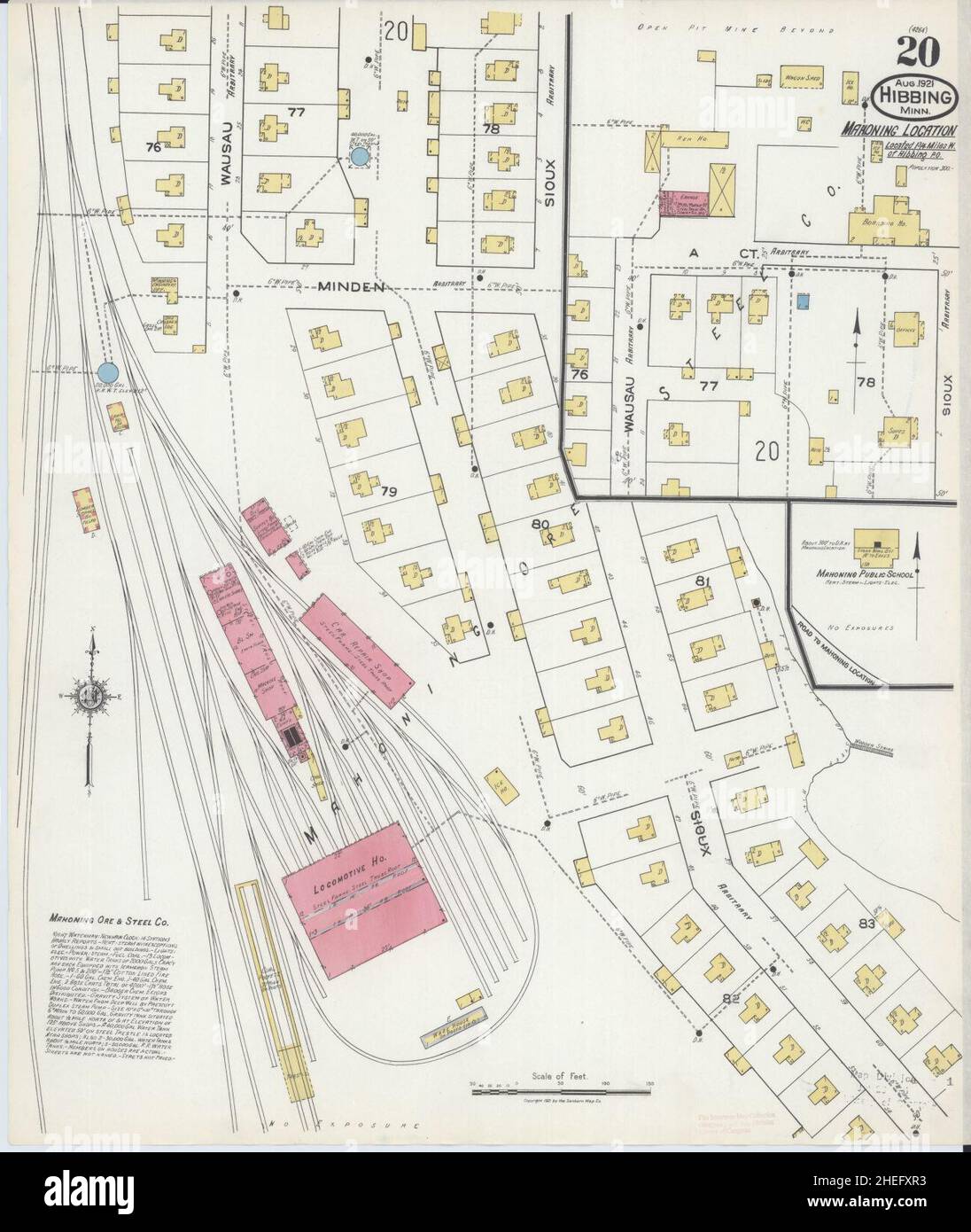 Sanborn Fire Insurance Map from Hibbing, Saini Louis County, Minnesota ...