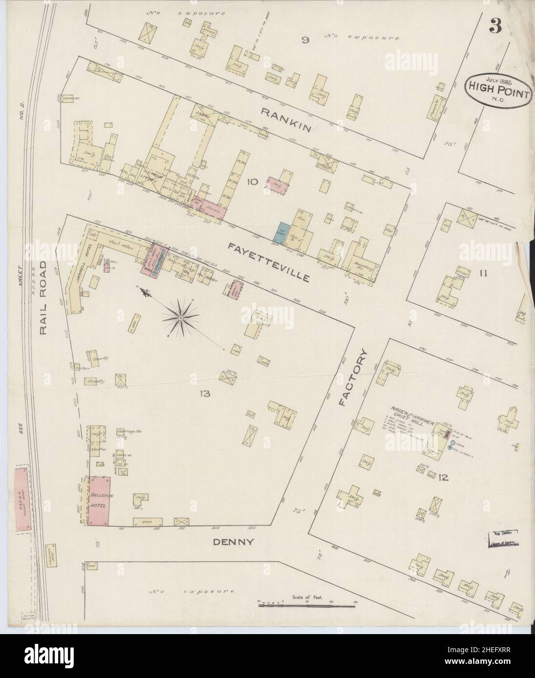 High point north carolina map hi-res stock photography and images - Alamy