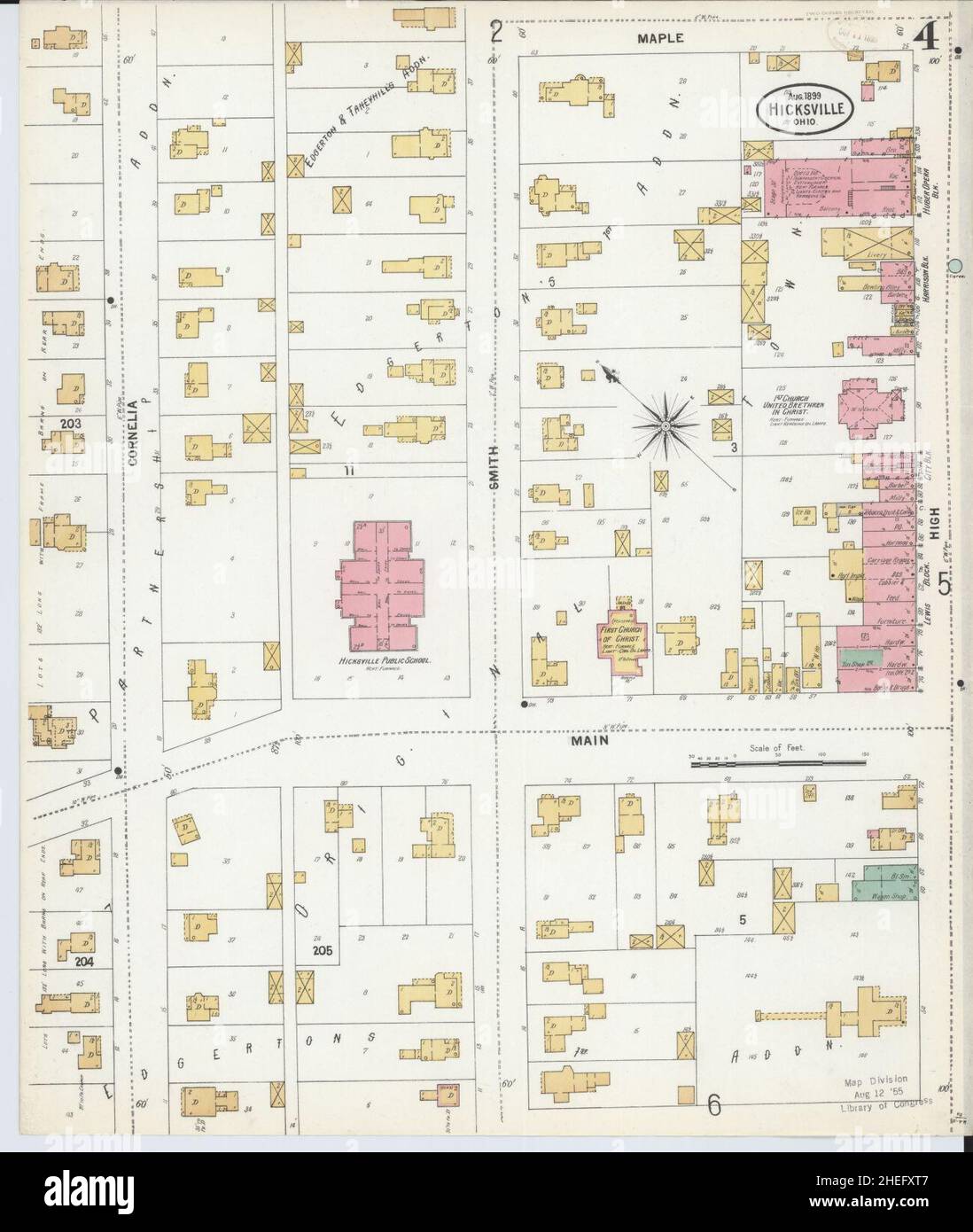 Map of hicksville ohio hi-res stock photography and images - Alamy