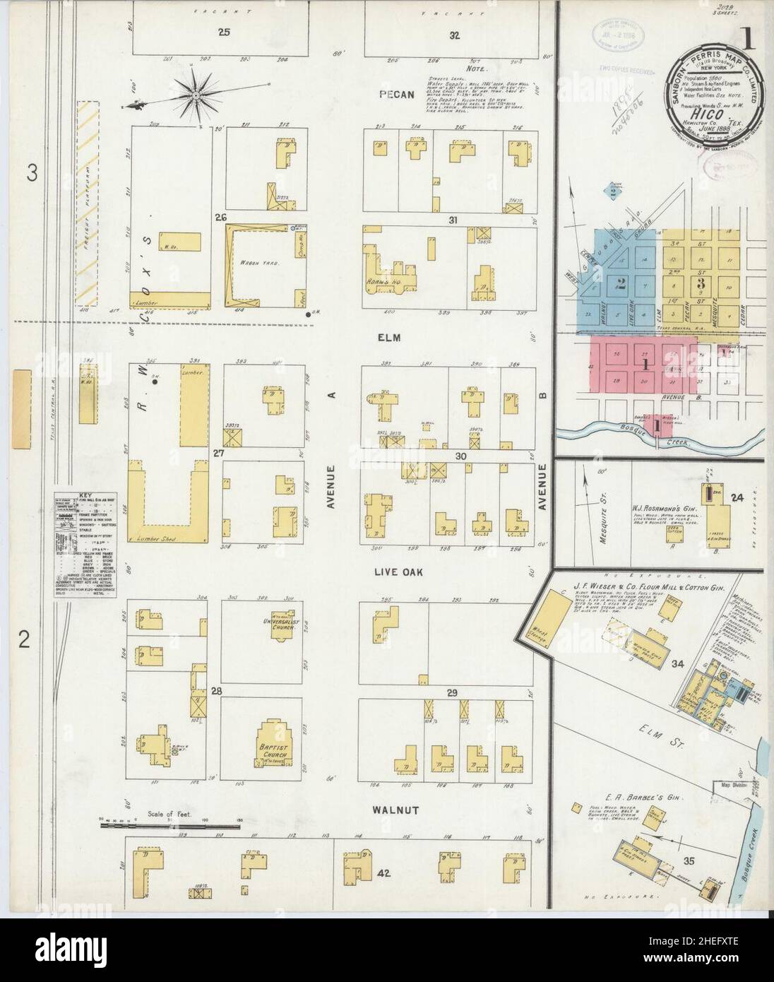 Hico texas map hi-res stock photography and images - Alamy