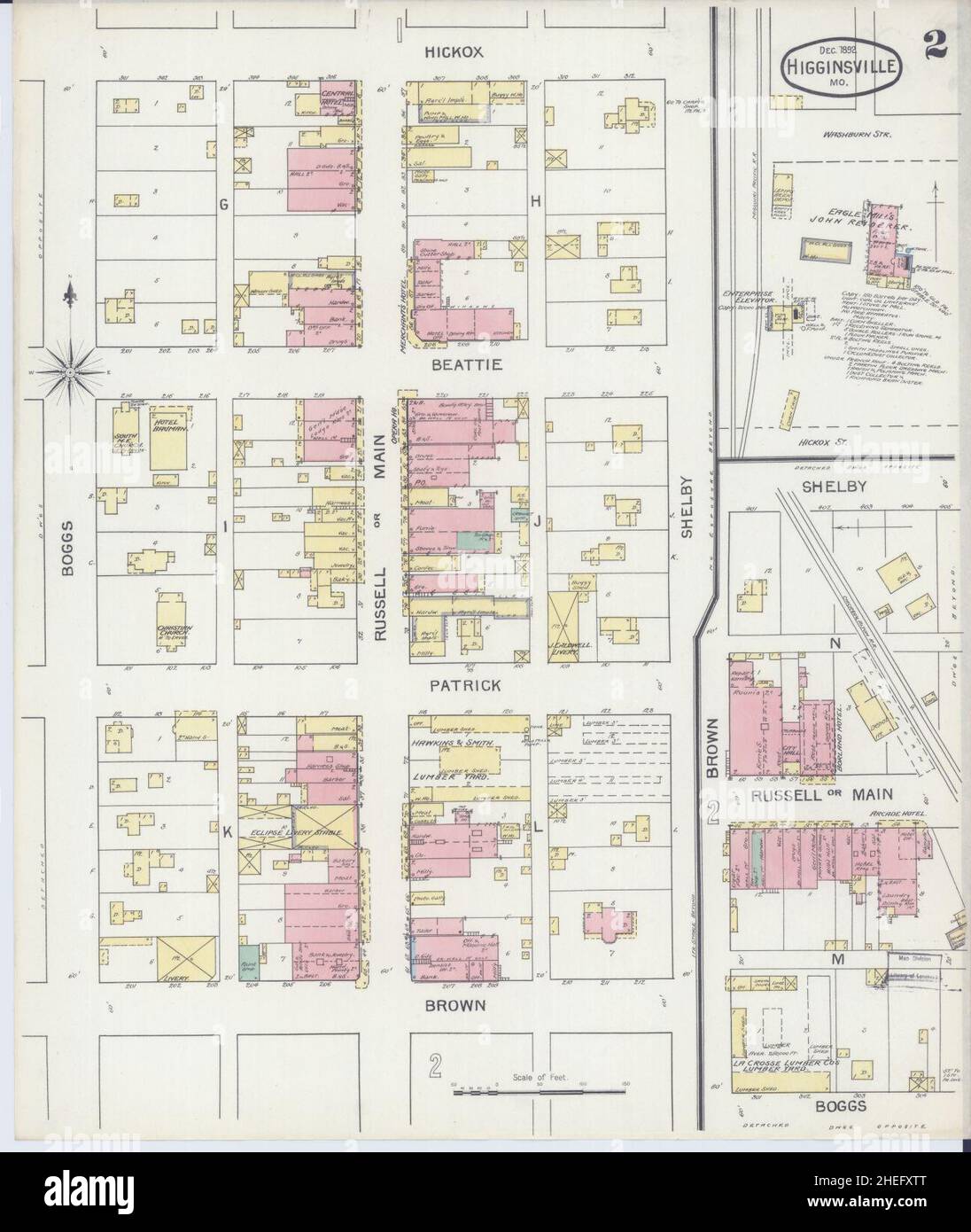 Lafayette missouri map hi-res stock photography and images - Alamy