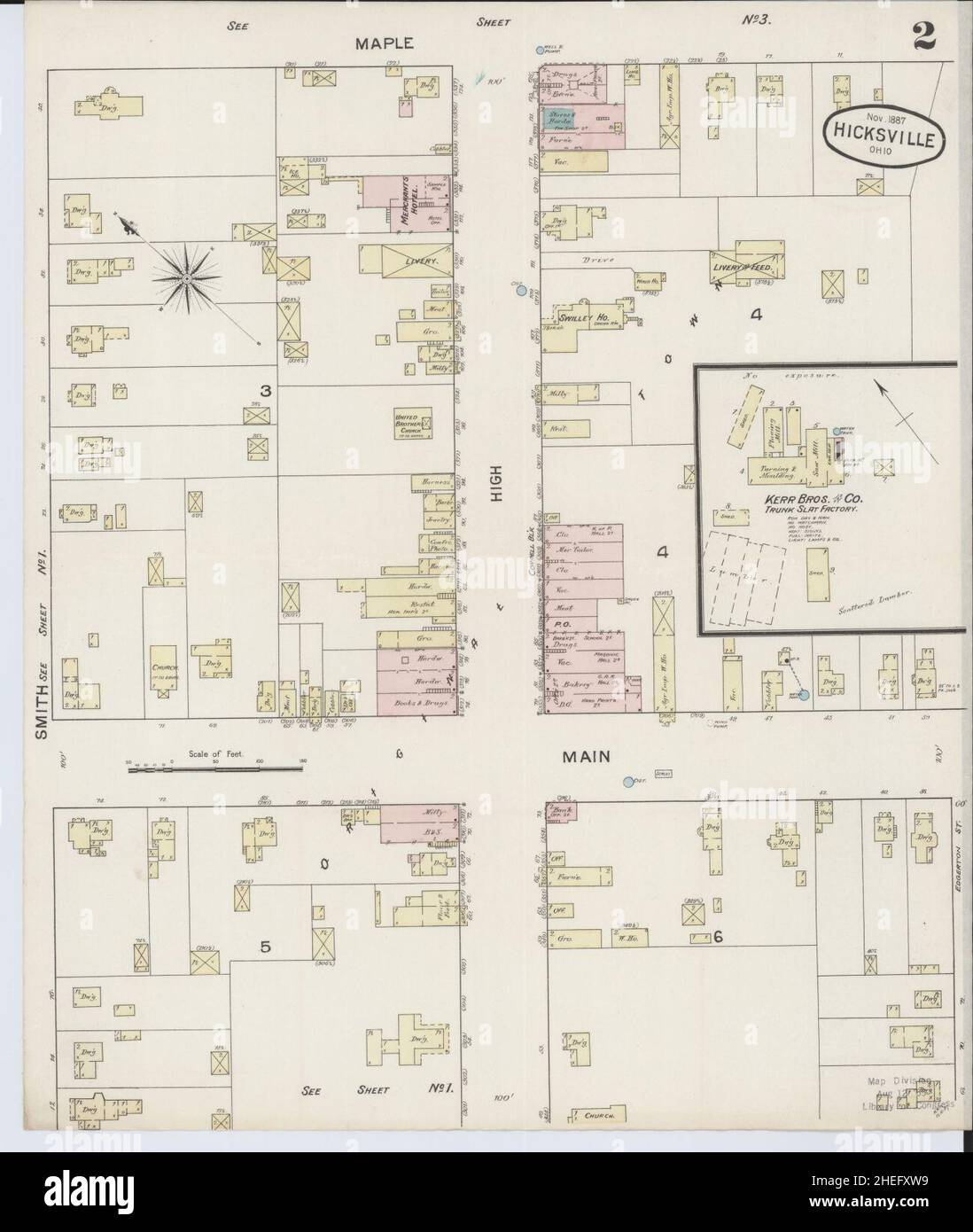 Map of hicksville hi-res stock photography and images - Alamy