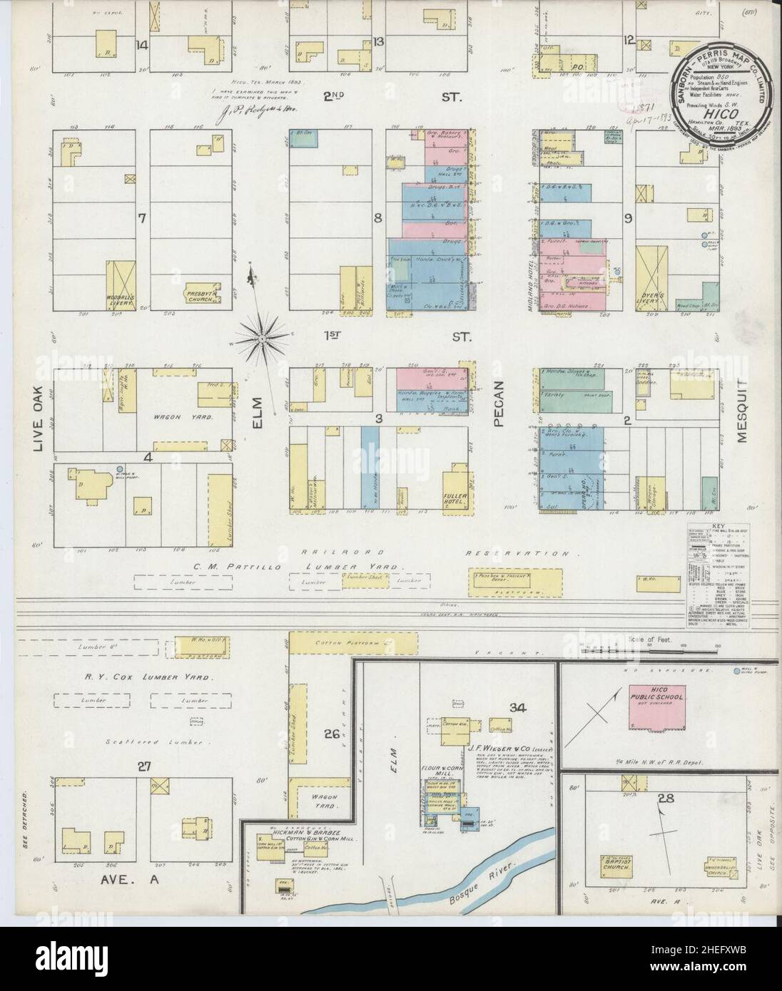 Hico texas map hi-res stock photography and images - Alamy