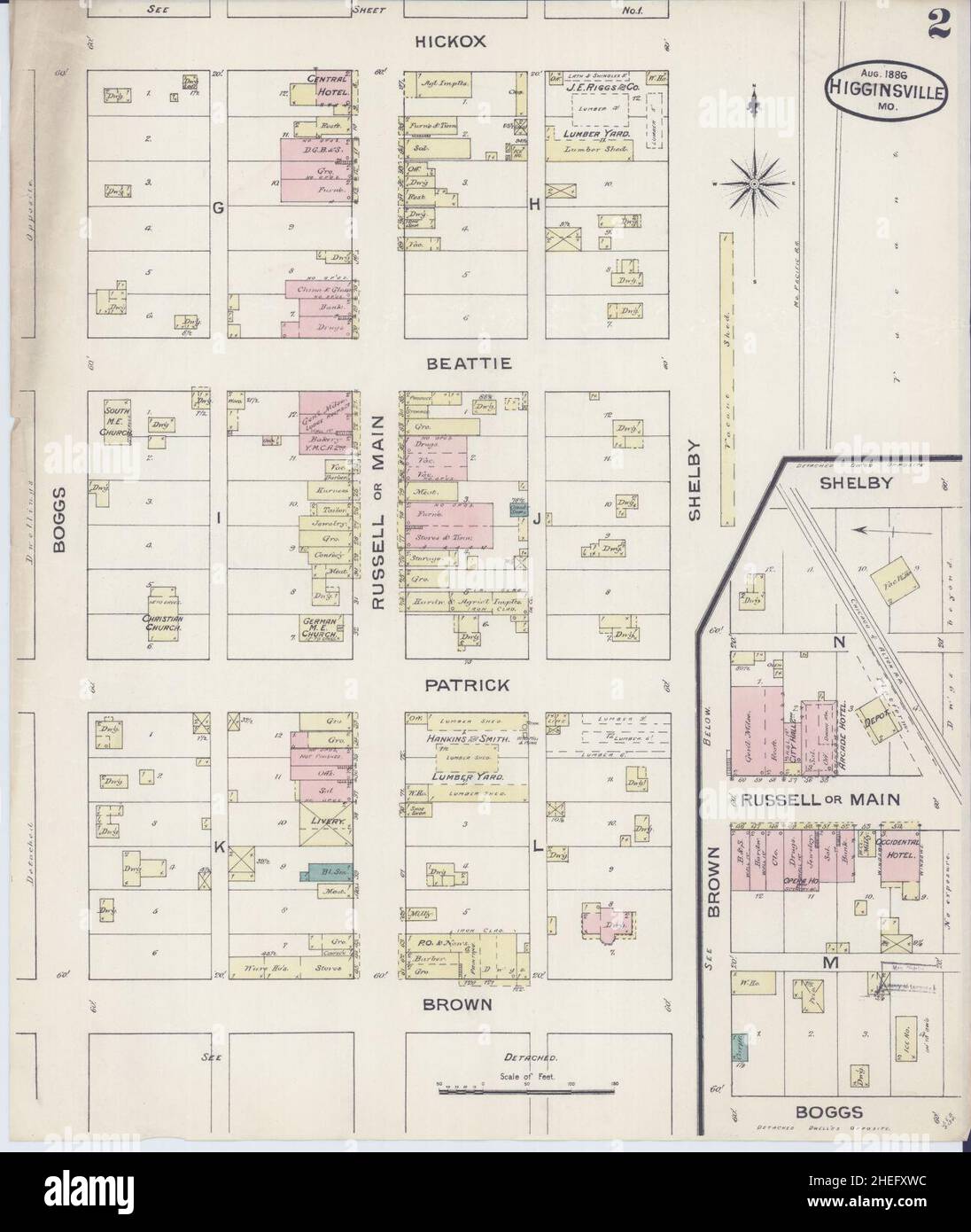 Lafayette missouri map hi-res stock photography and images - Alamy