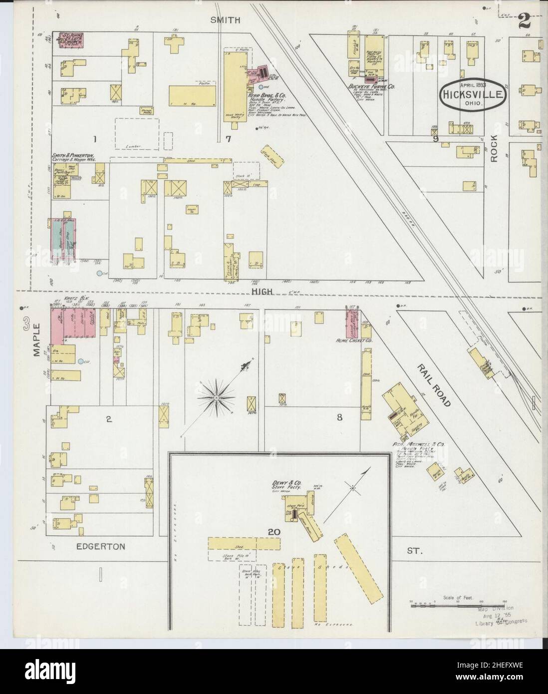 Map of hicksville hi-res stock photography and images - Alamy