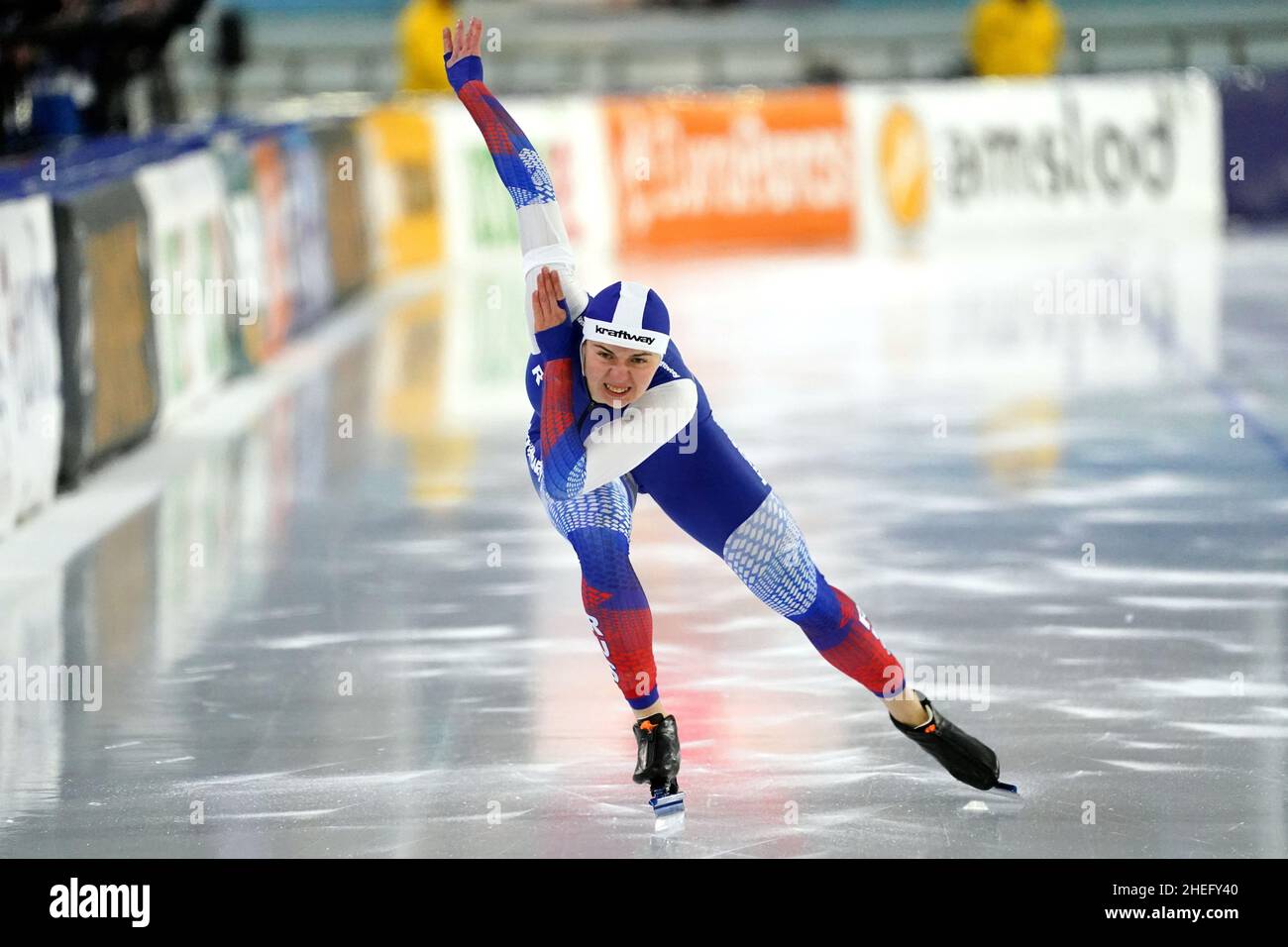 Daria Kachanova (RUS competes in 500 meter women during European ...
