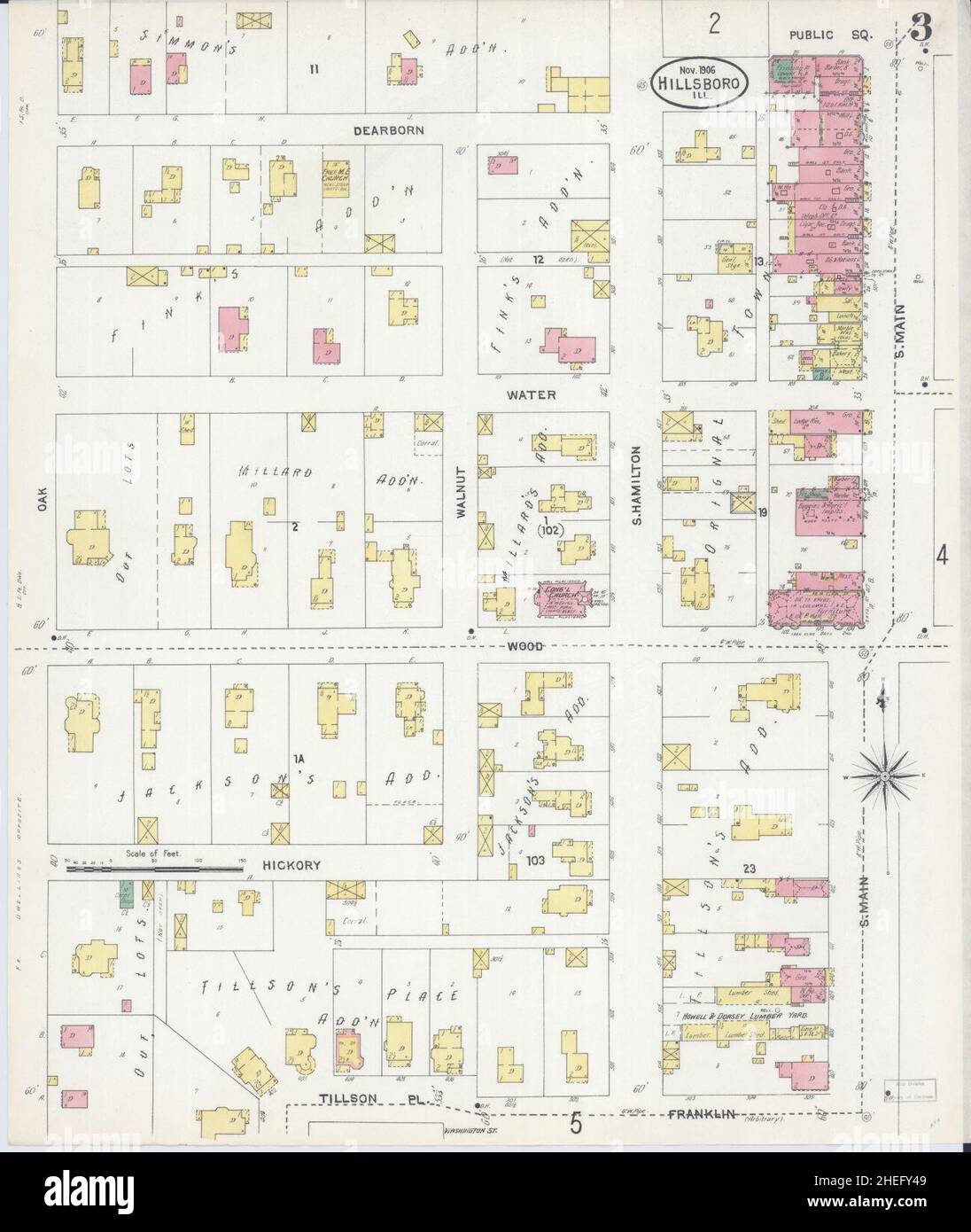 Map of montgomery county illinois hi-res stock photography and images ...