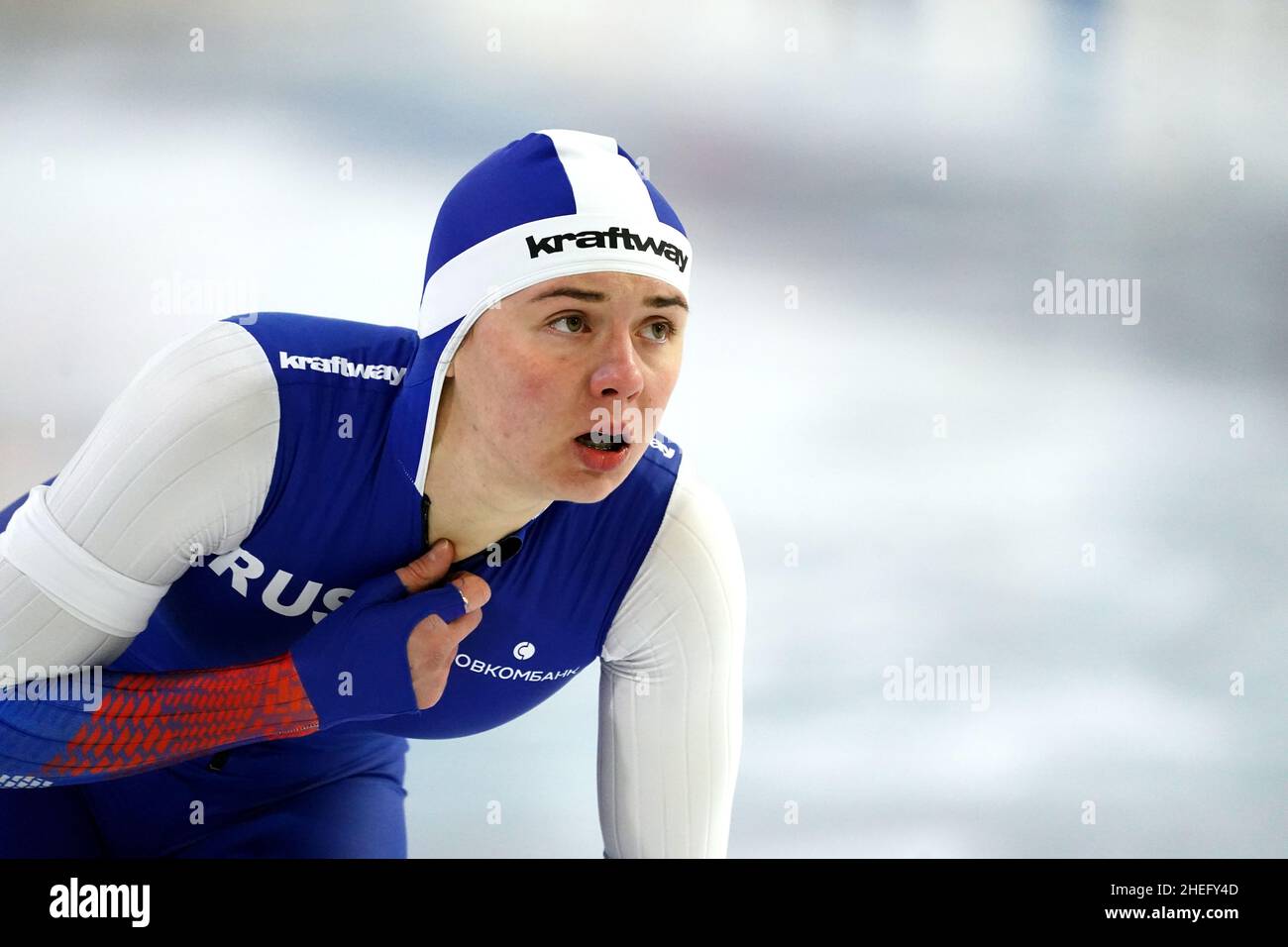 Daria Kachanova (RUS competes in 500 meter women during European ...