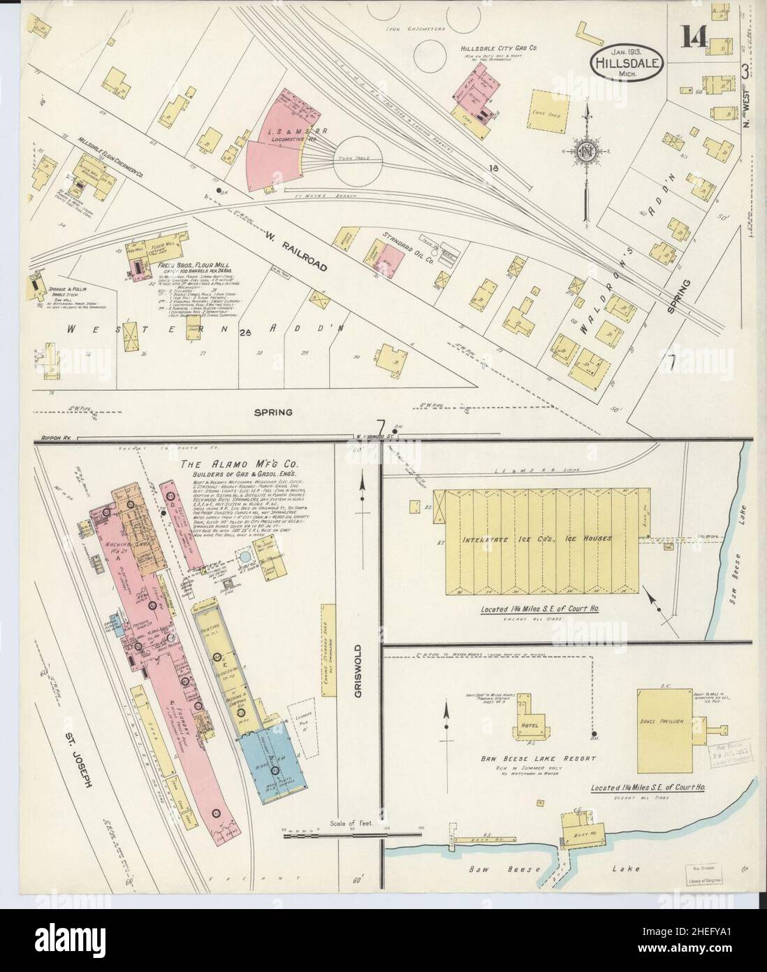 Hillsdale map hi-res stock photography and images - Alamy