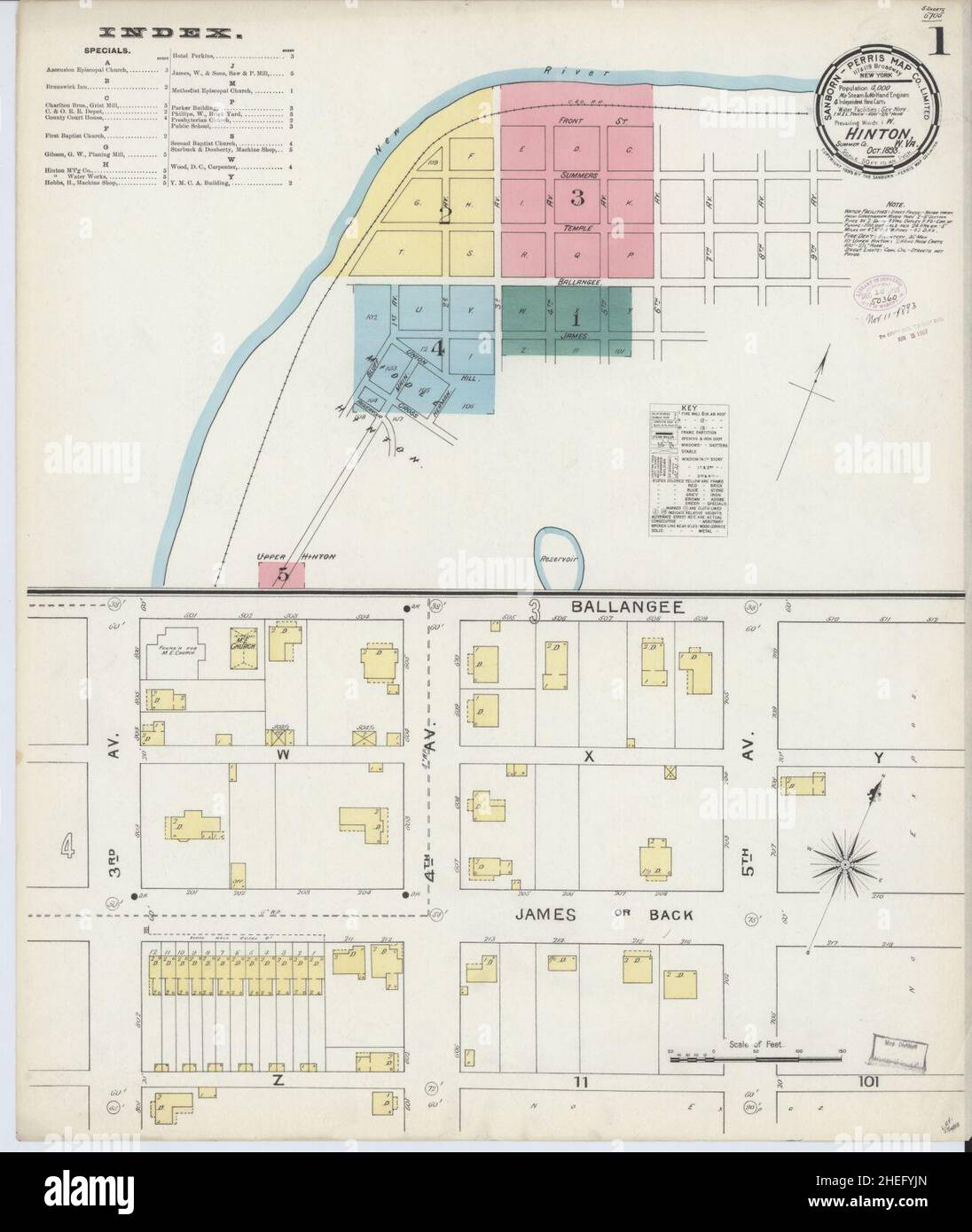 Map of hinton virginia hi-res stock photography and images - Alamy