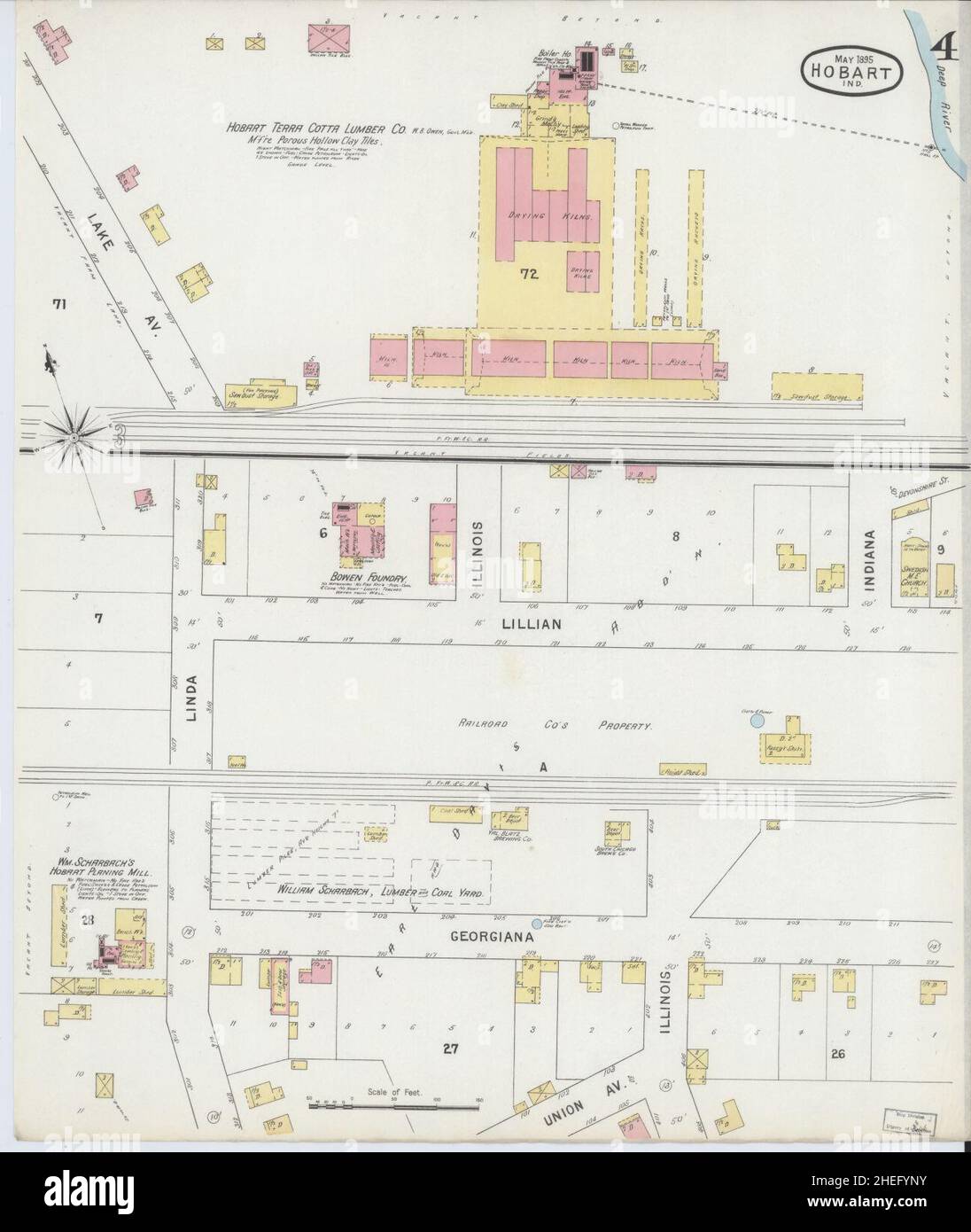Map of hobart hi-res stock photography and images - Alamy