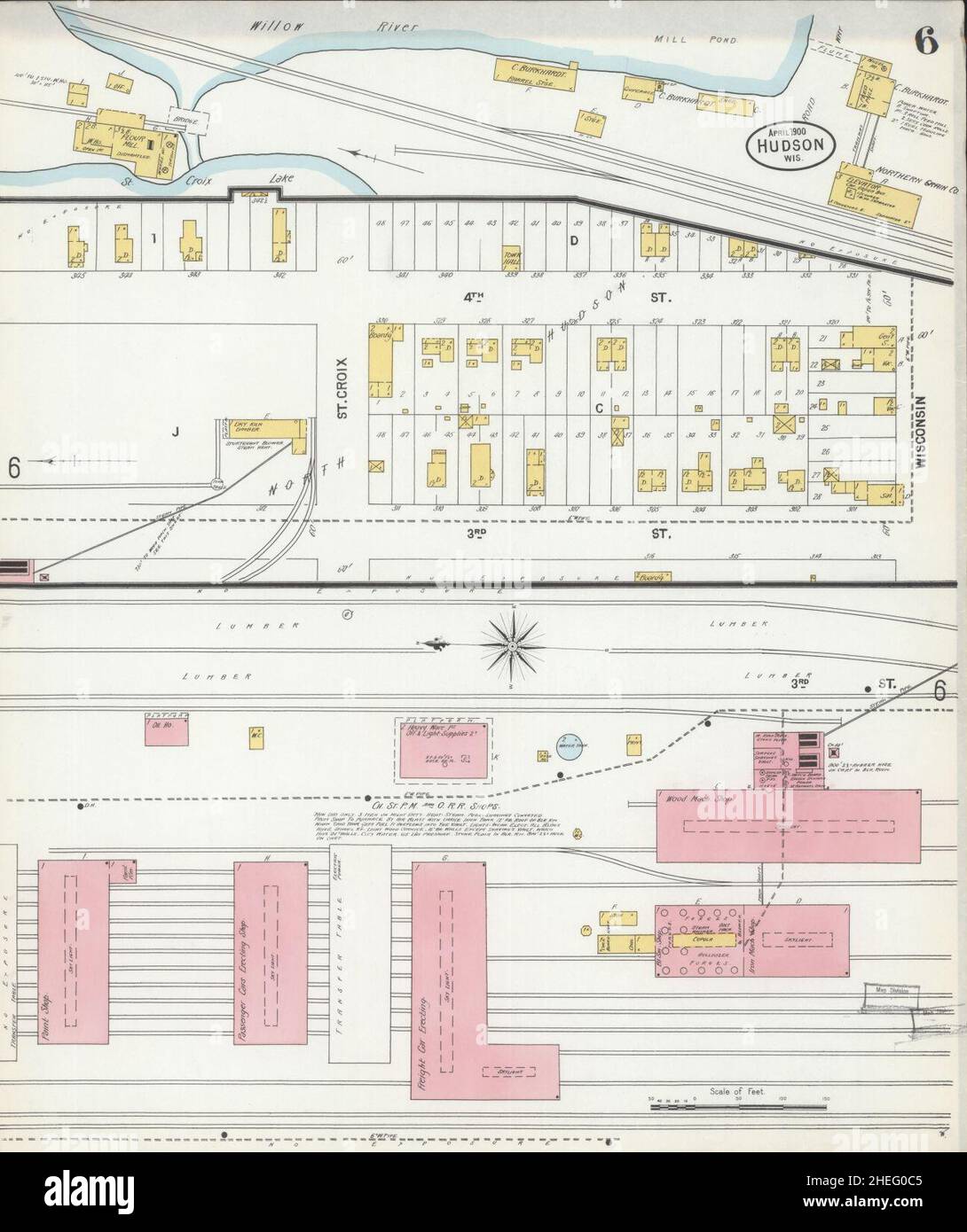 Map of hudson wisconsin hi-res stock photography and images - Alamy