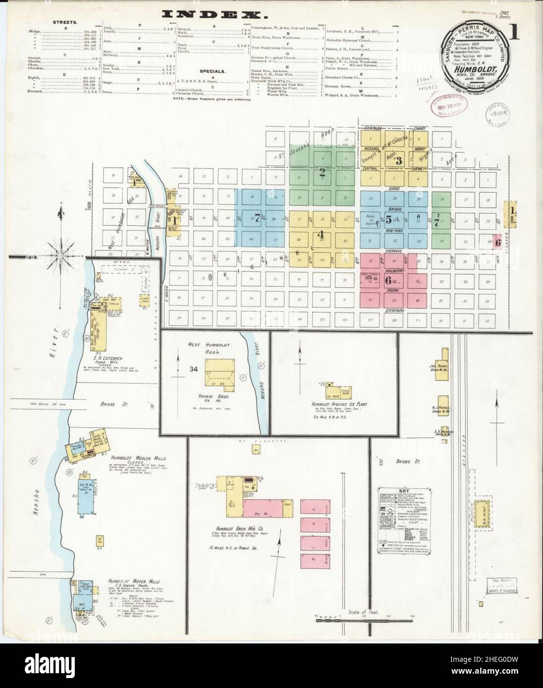 Allen county map hi-res stock photography and images - Alamy