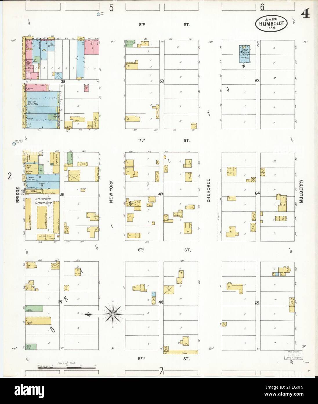 Map of humboldt kansas hi-res stock photography and images - Alamy