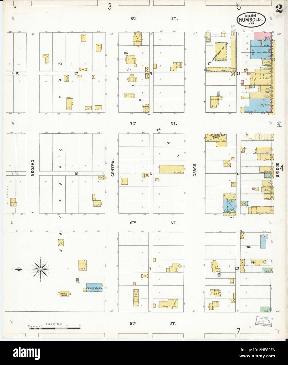 Allen county map hi-res stock photography and images - Alamy