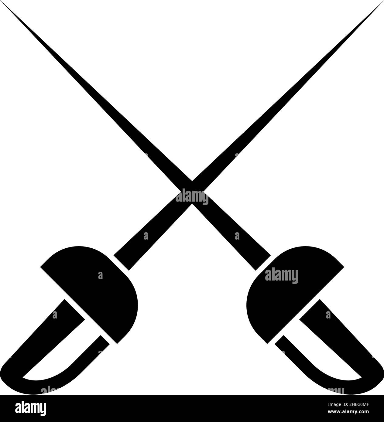 Fencing sabre sword Stock Vector Images - Alamy