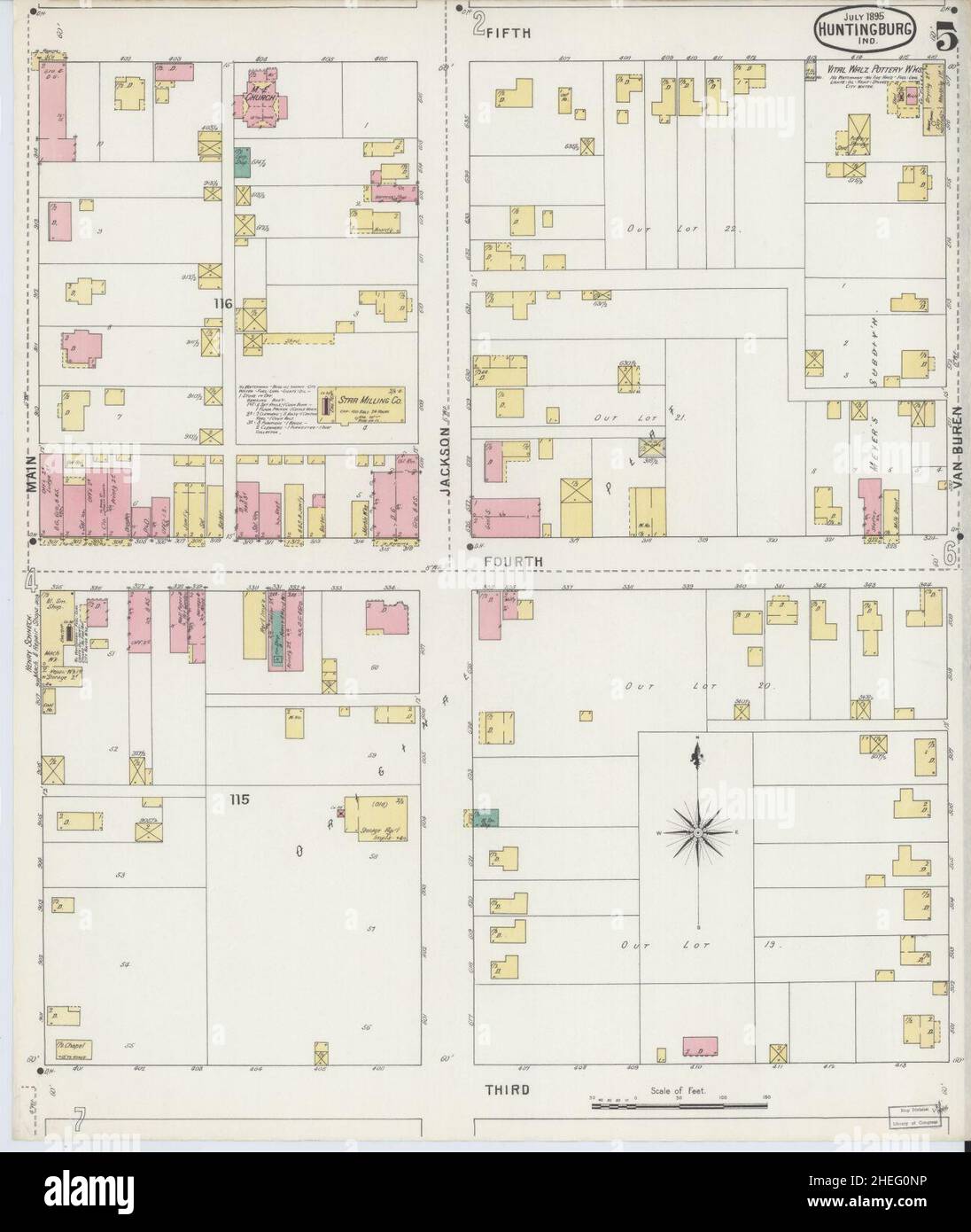 Map of huntingburg hi-res stock photography and images - Alamy