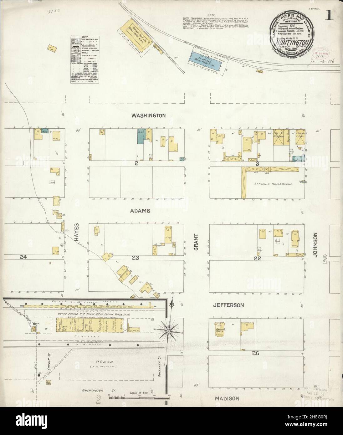 Map of huntington oregon hi-res stock photography and images - Alamy