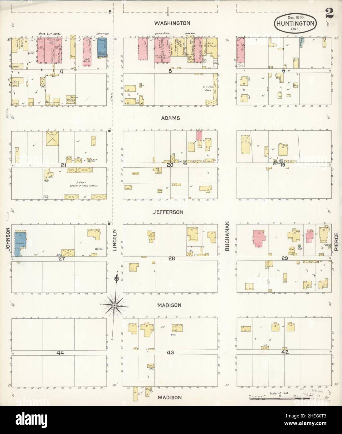 Map of huntington oregon hi-res stock photography and images - Alamy