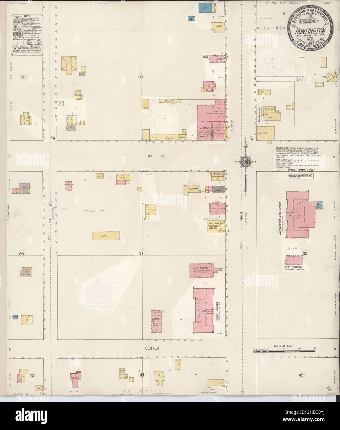 Emery county map hi-res stock photography and images - Alamy