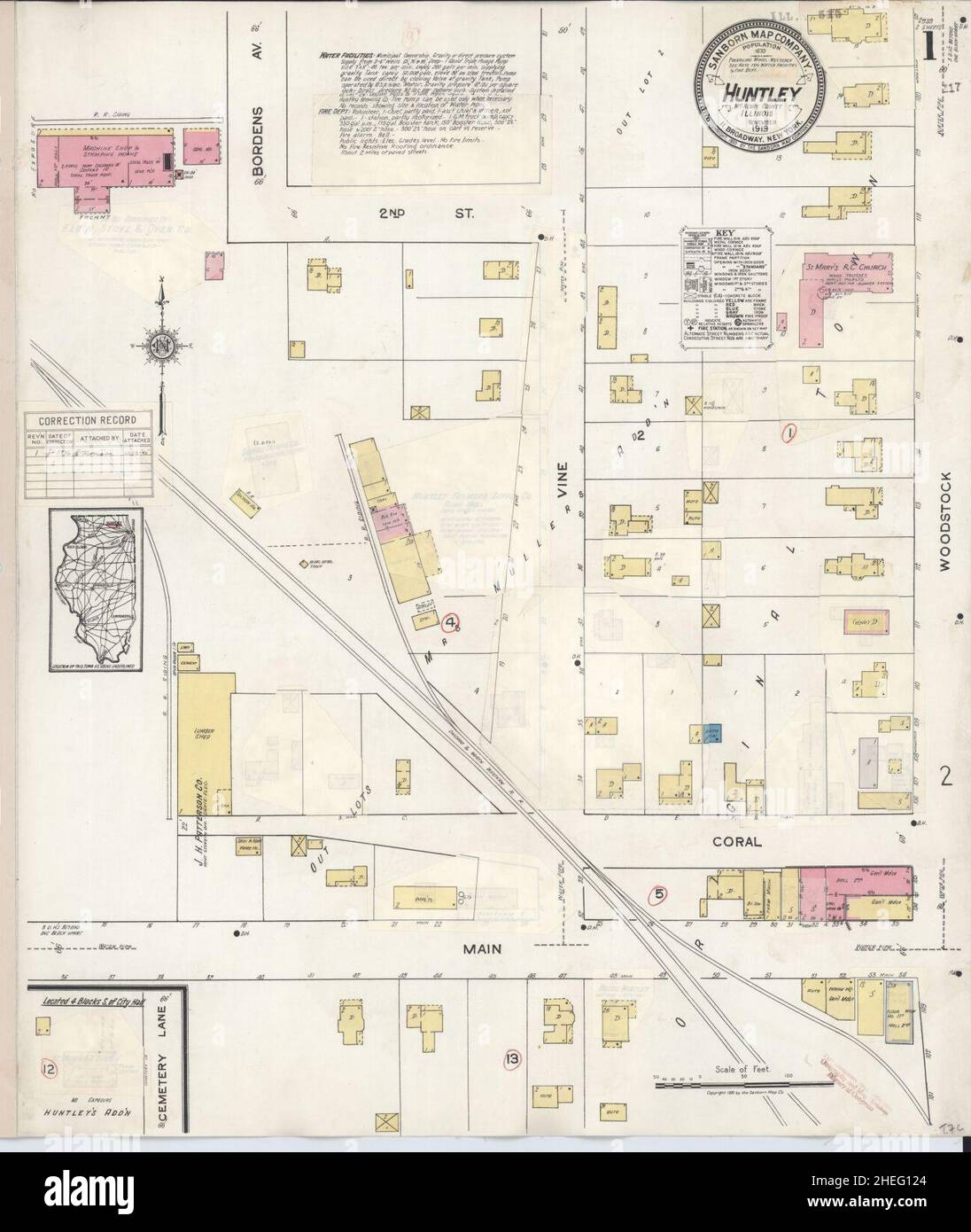 Huntley map hi-res stock photography and images - Alamy