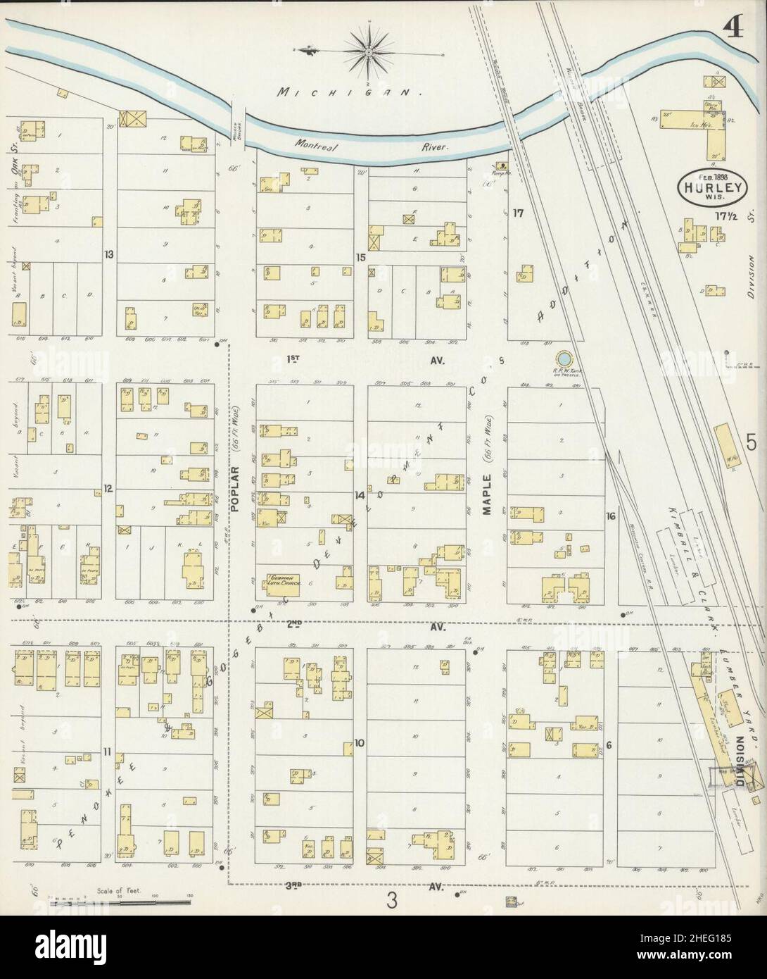 Iron wisconsin map hi-res stock photography and images - Alamy
