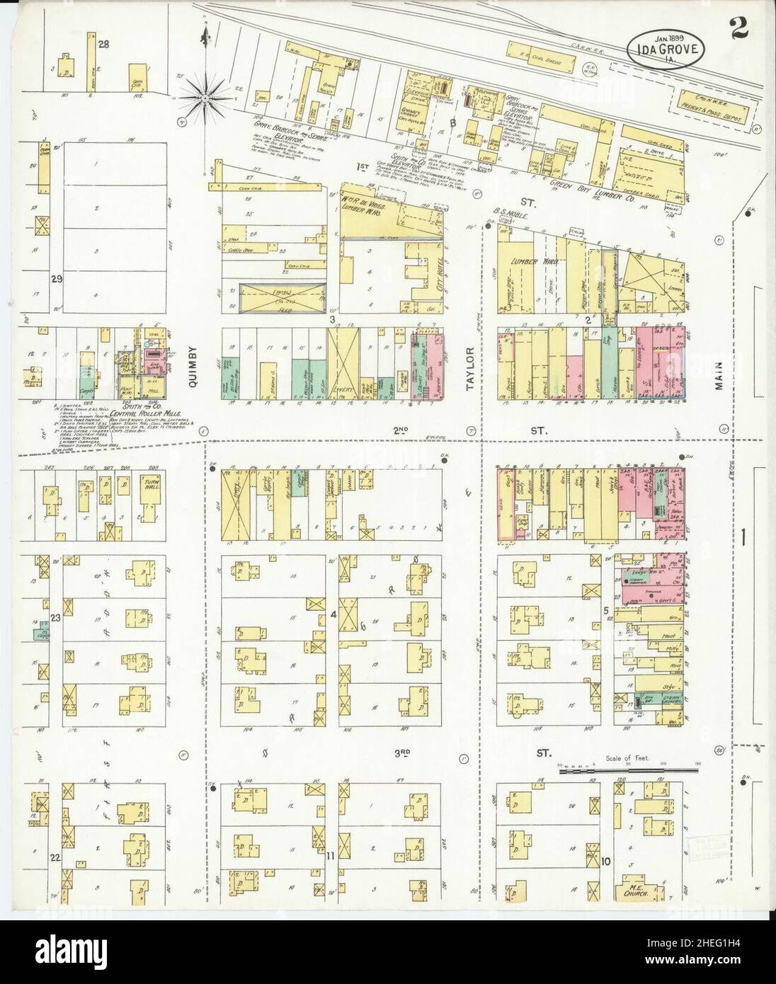 Ida county map hi-res stock photography and images - Alamy