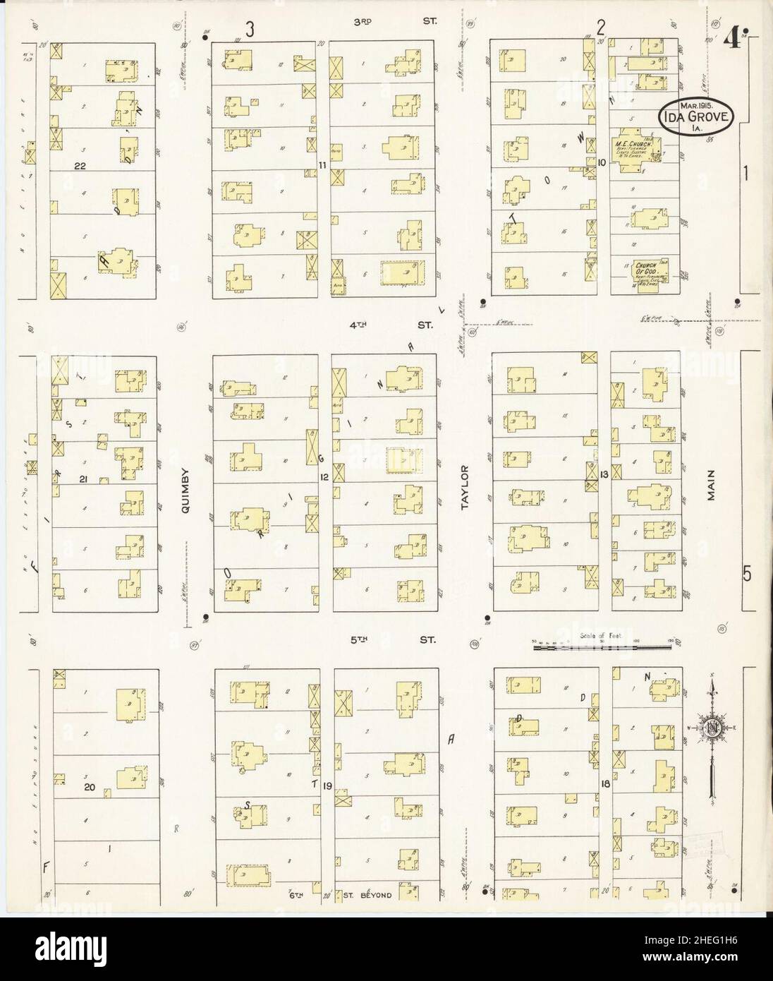 Ida county map hi-res stock photography and images - Alamy