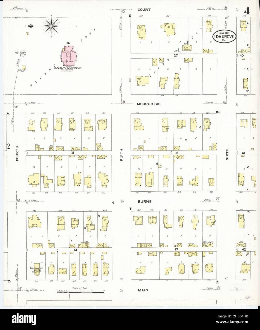 Ida county map hi-res stock photography and images - Alamy