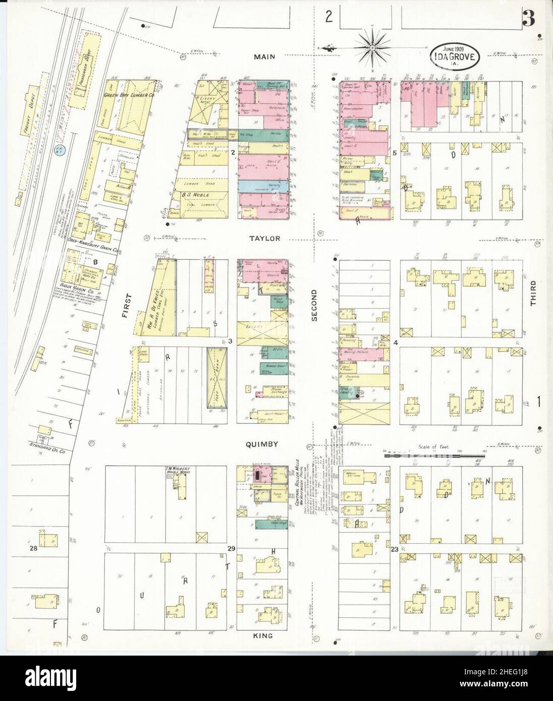 Ida county map hi-res stock photography and images - Alamy