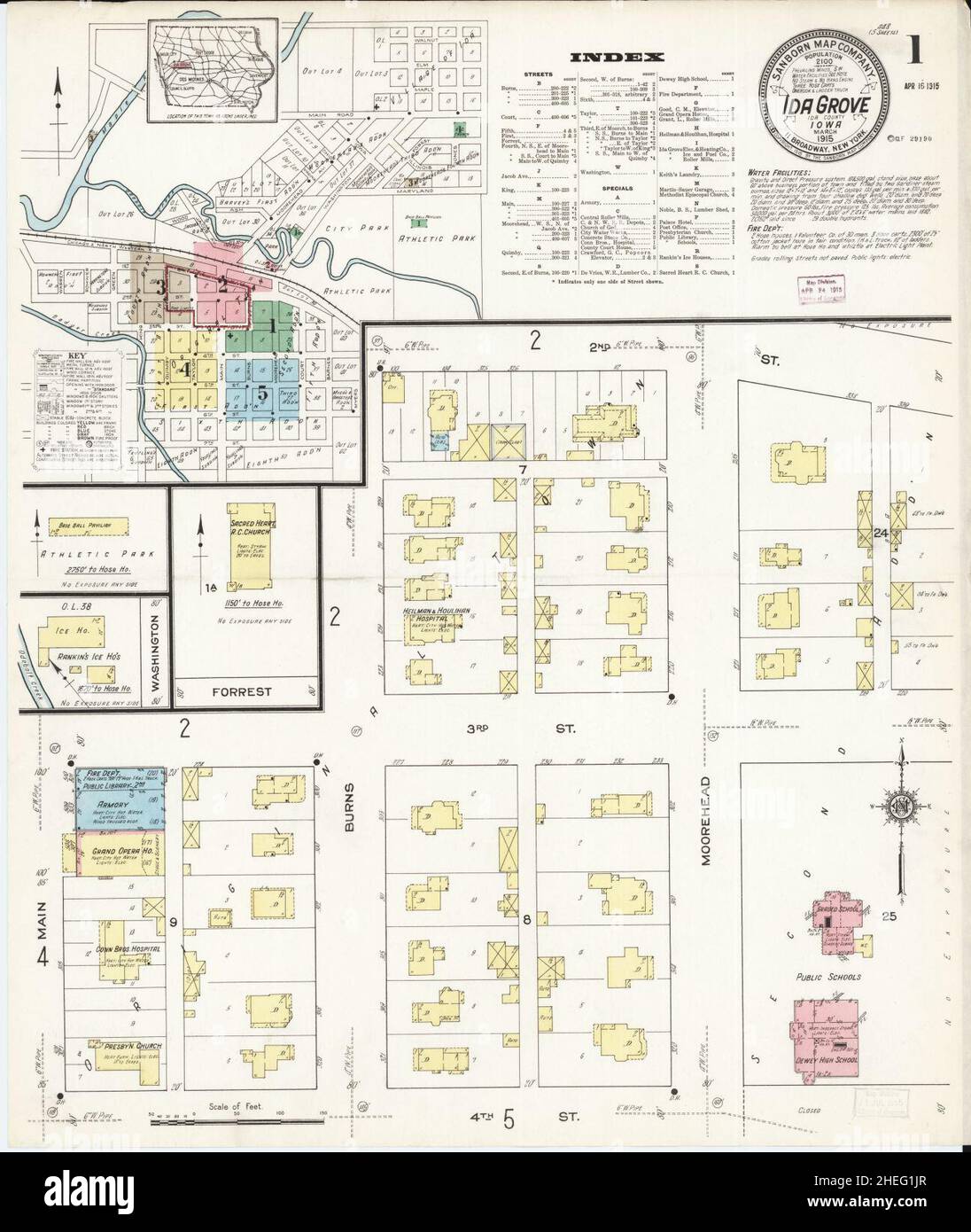 Ida county map hi-res stock photography and images - Alamy