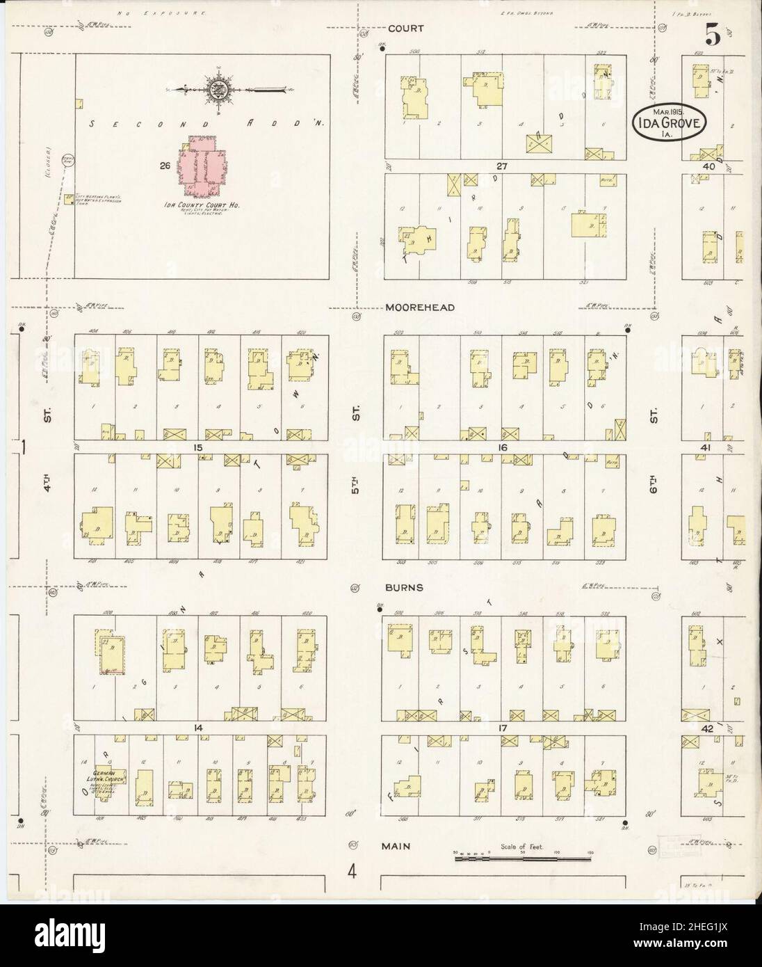 Ida county map hi-res stock photography and images - Alamy