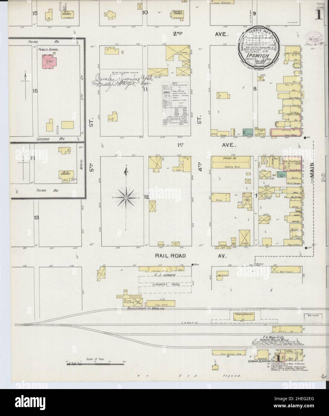 Map of ipswich south dakota hi-res stock photography and images - Alamy