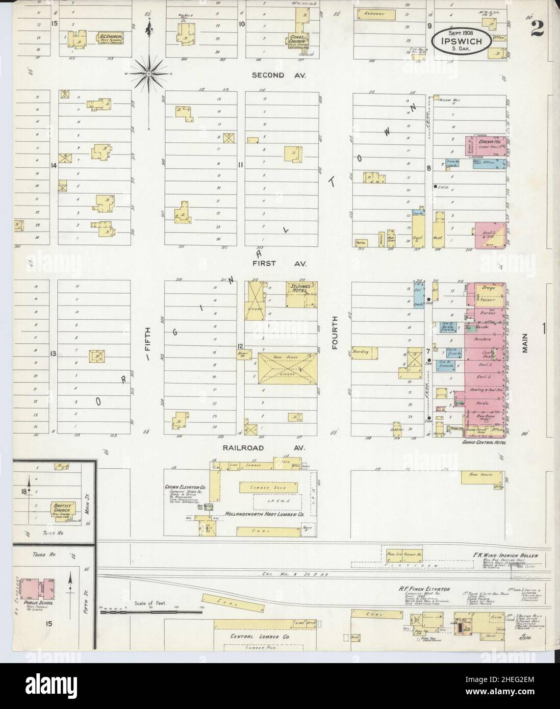 Map of ipswich south dakota hi-res stock photography and images - Alamy
