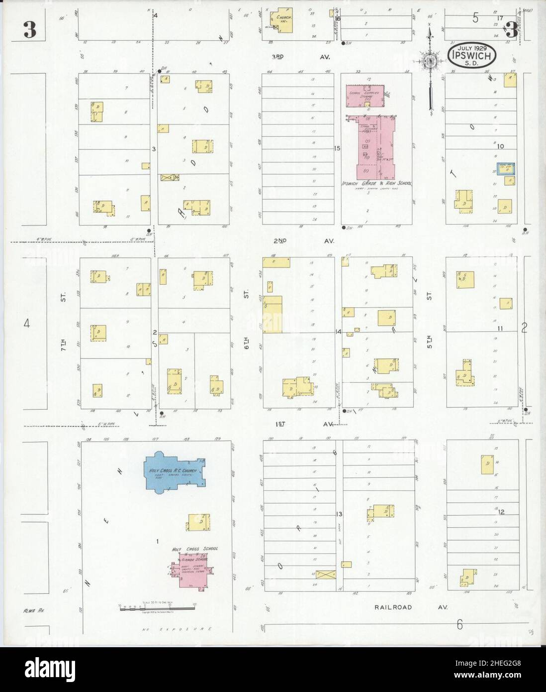 Map of ipswich south dakota hi-res stock photography and images - Alamy
