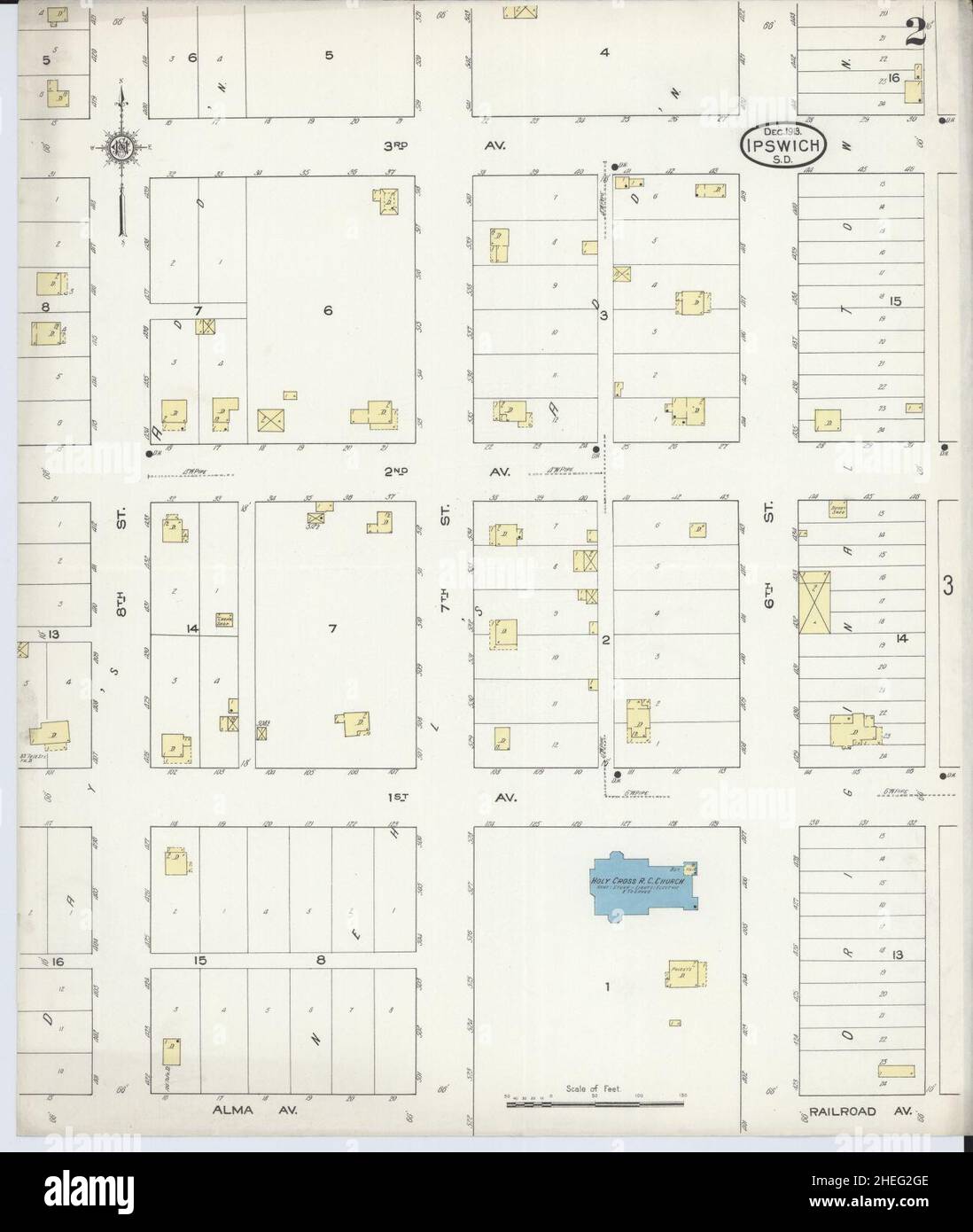 Map of ipswich south dakota hi-res stock photography and images - Alamy