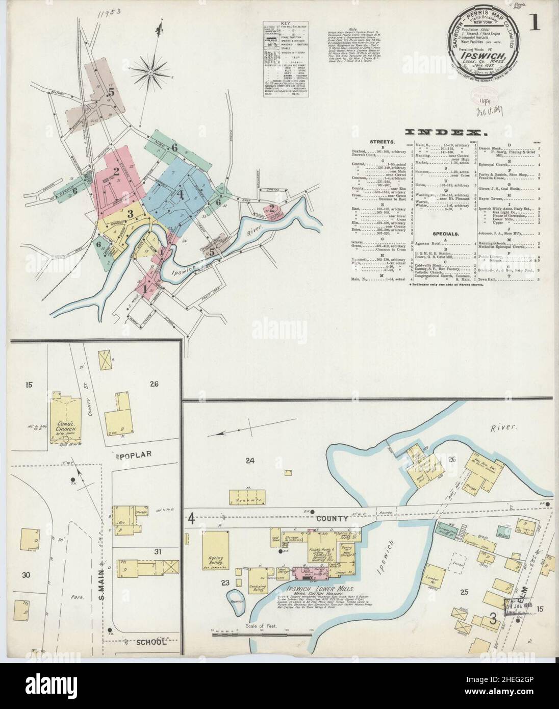 Map of ipswich massachusetts hi-res stock photography and images - Alamy