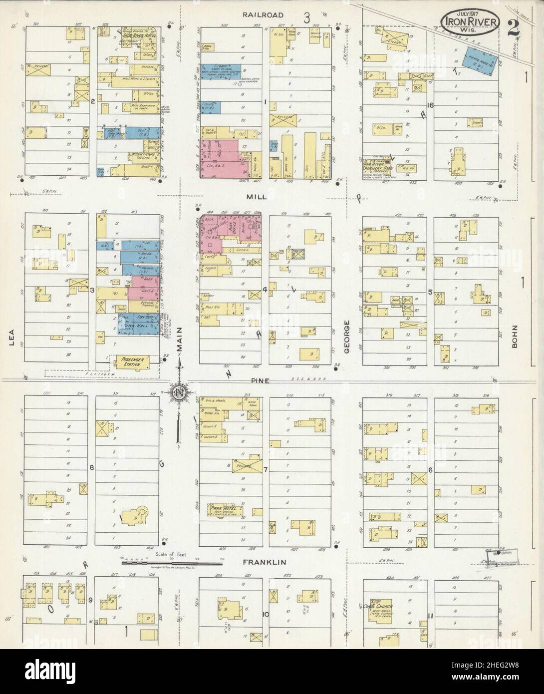 Map of iron river wisconsin hi-res stock photography and images - Alamy