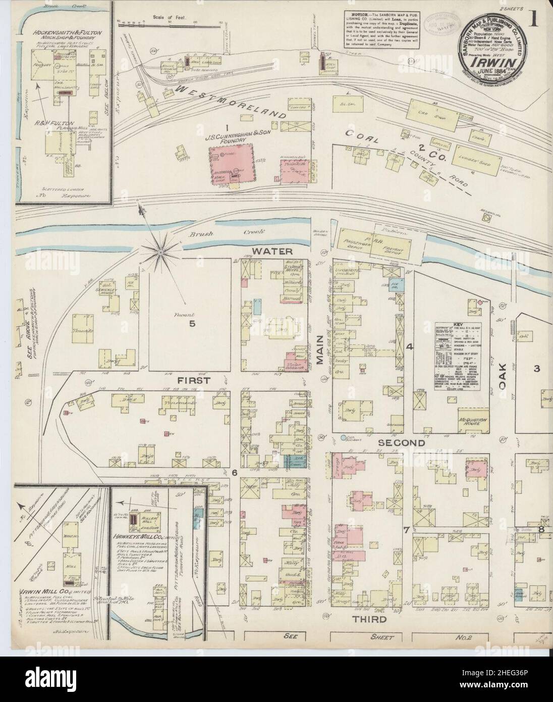 Irwin pennsylvania map hi-res stock photography and images - Alamy
