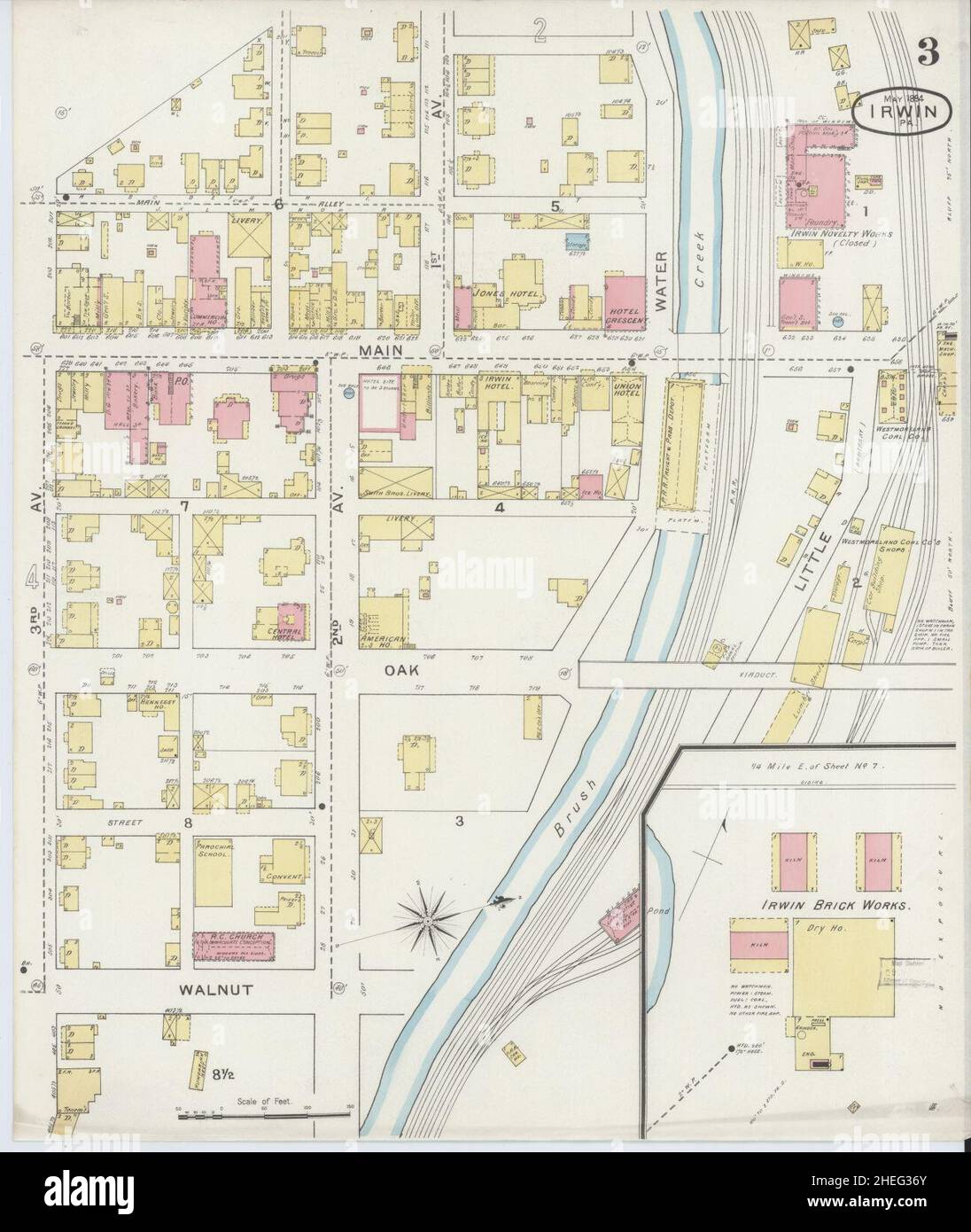 Irwin pennsylvania map hi-res stock photography and images - Alamy