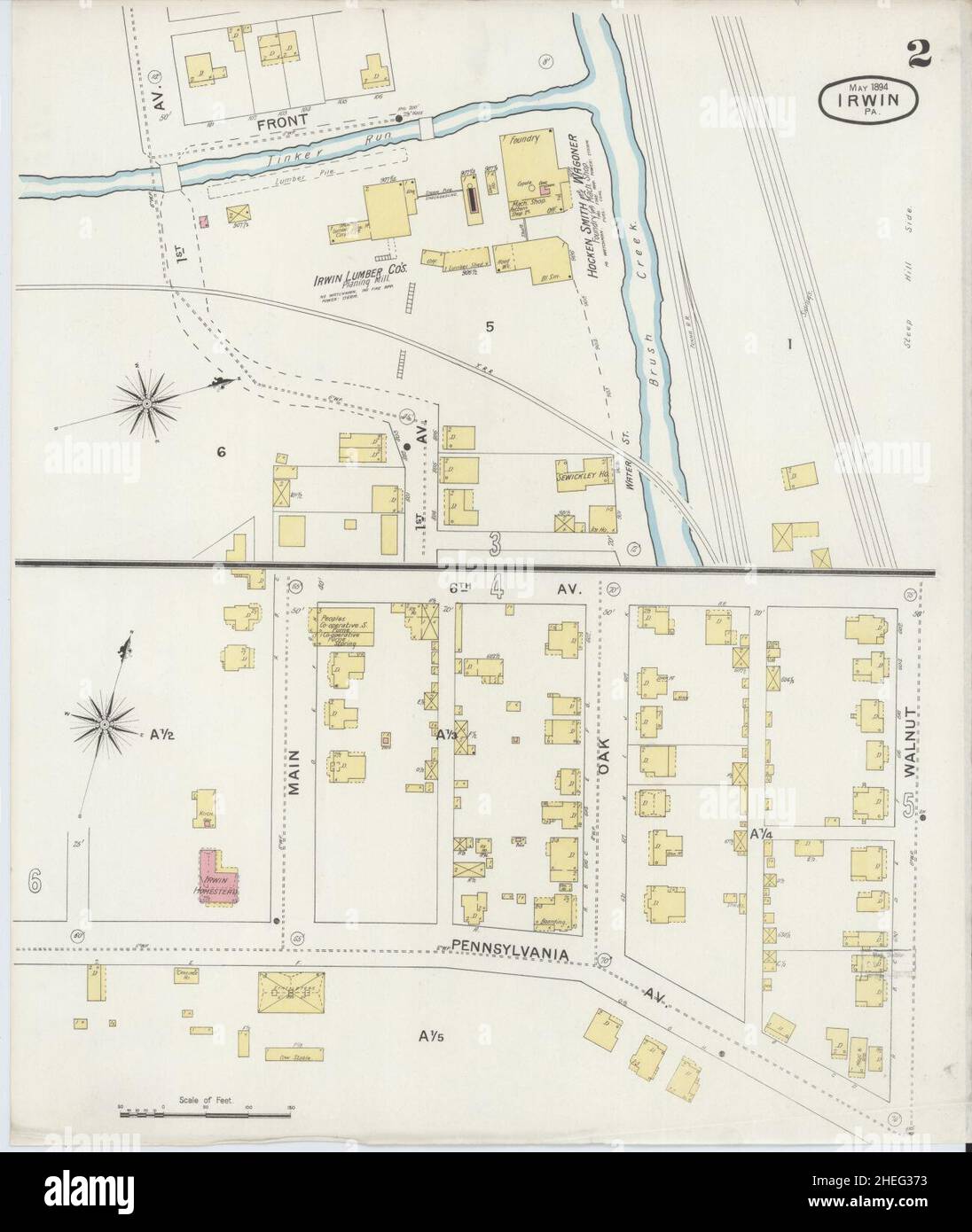 Irwin pennsylvania map hi-res stock photography and images - Alamy
