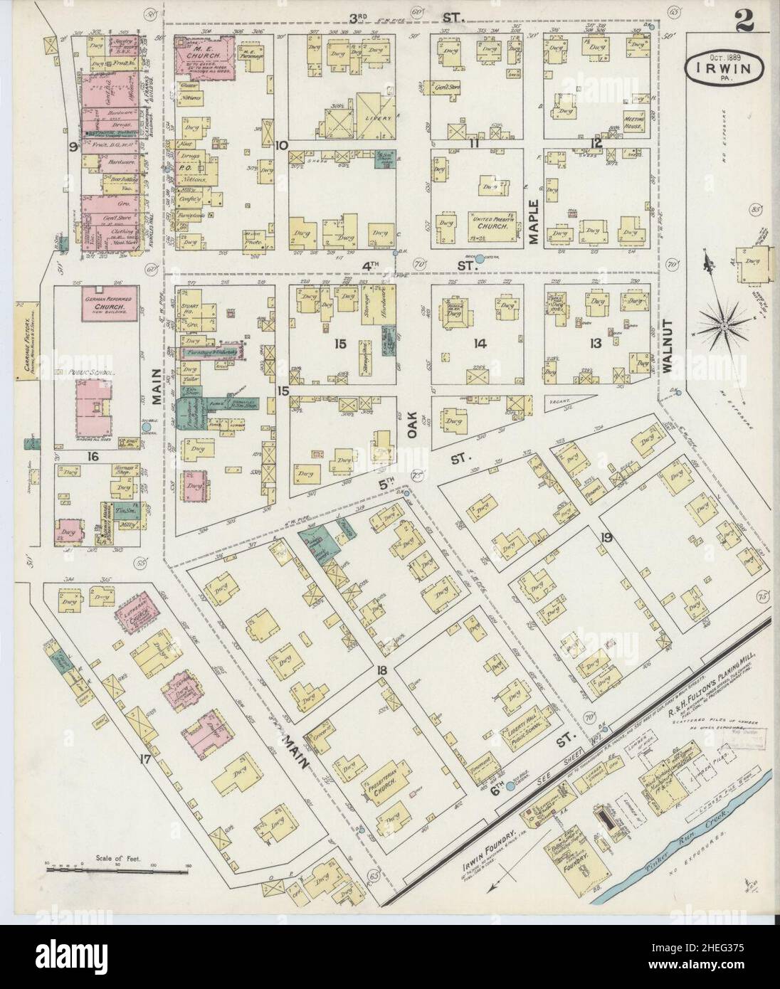 Irwin pennsylvania map hi-res stock photography and images - Alamy
