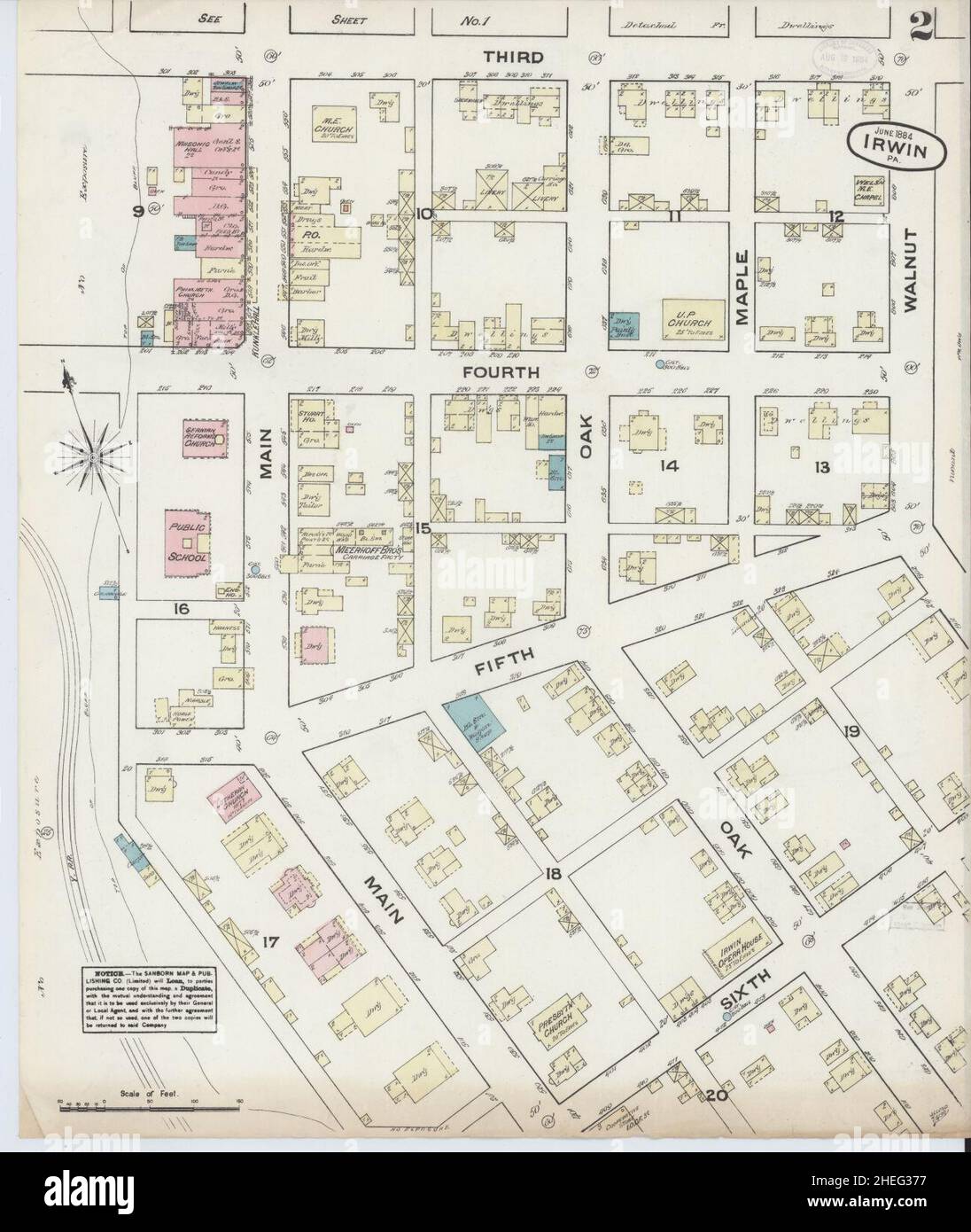 Irwin pennsylvania map hi-res stock photography and images - Alamy