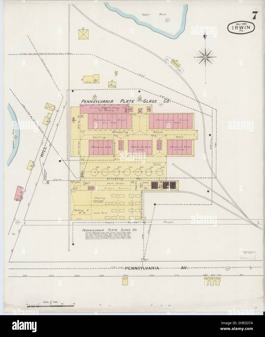 Irwin pennsylvania map hi-res stock photography and images - Alamy