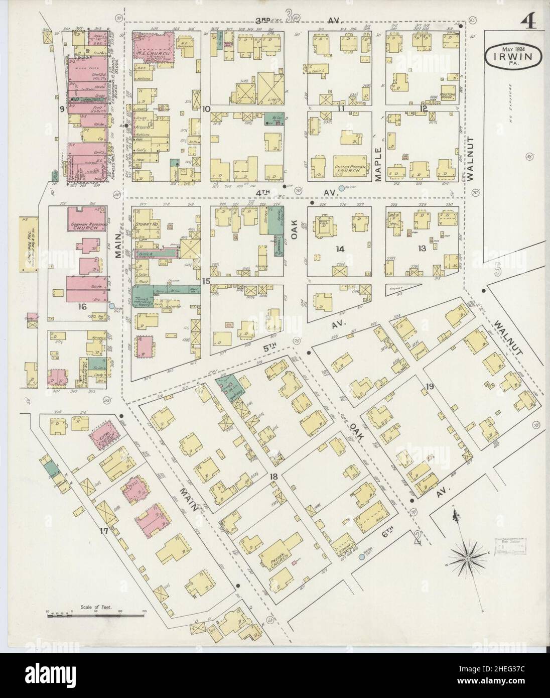 Irwin pennsylvania map hi-res stock photography and images - Alamy