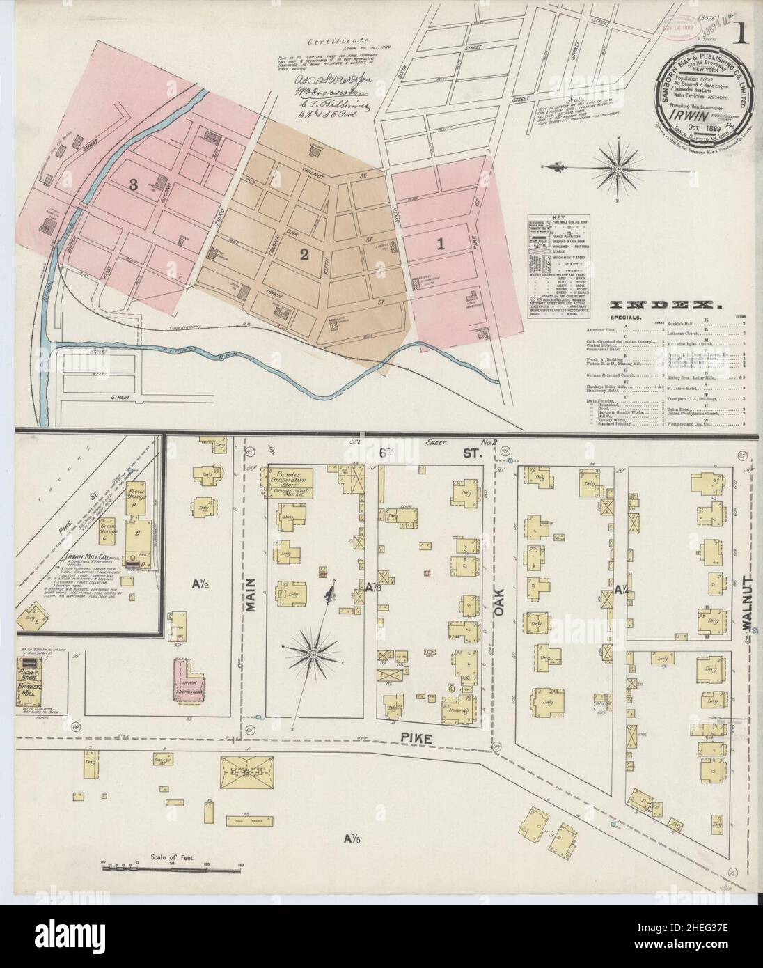 Irwin pennsylvania map hi-res stock photography and images - Alamy