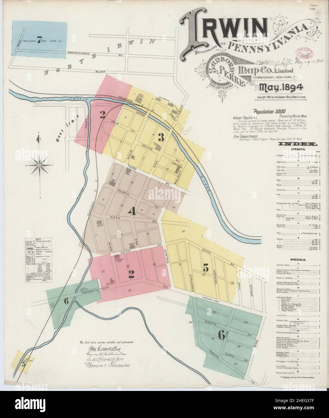 Irwin pennsylvania map hi-res stock photography and images - Alamy
