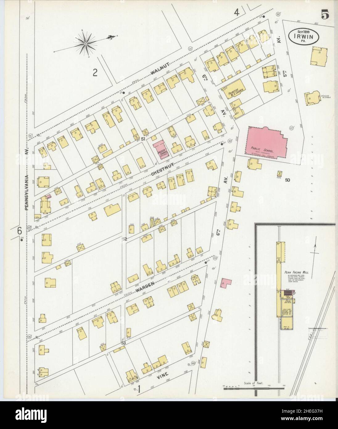 Irwin pennsylvania map hi-res stock photography and images - Alamy