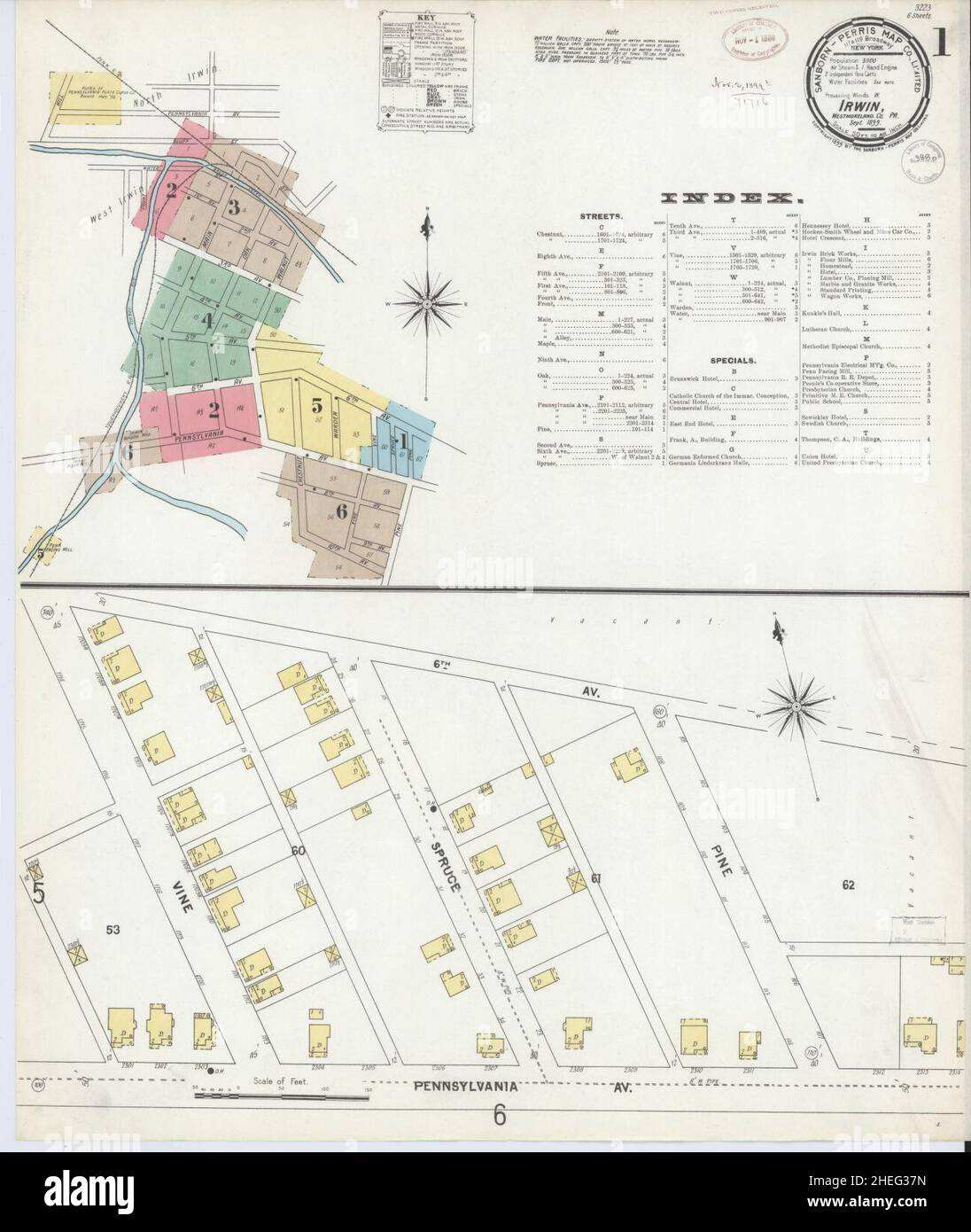 Irwin pennsylvania map hi-res stock photography and images - Alamy