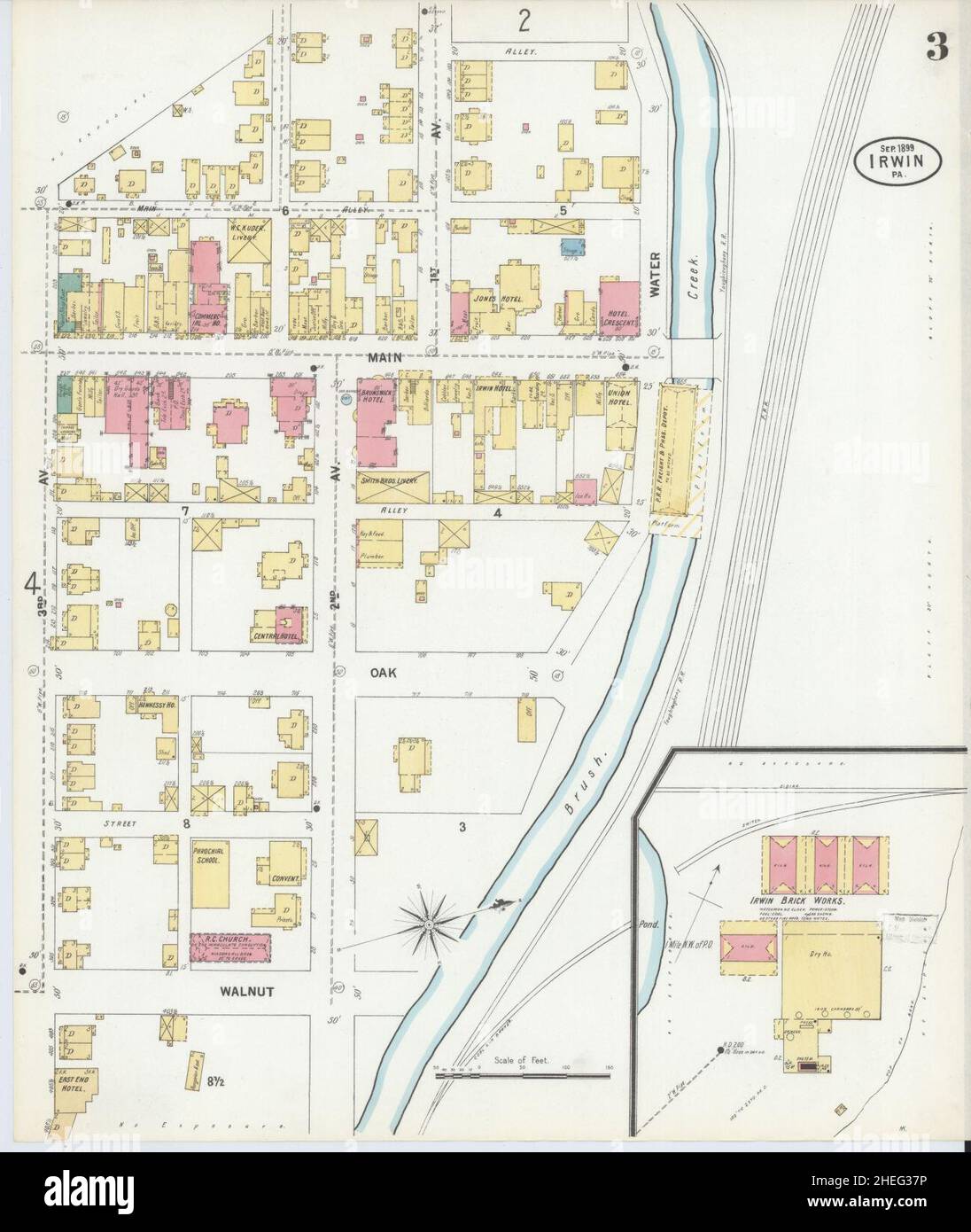 Irwin pennsylvania map hi-res stock photography and images - Alamy